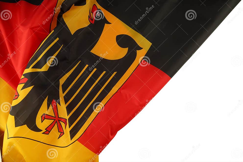 Flag of Germany and Place for Text Cope Space Stock Illustration ...