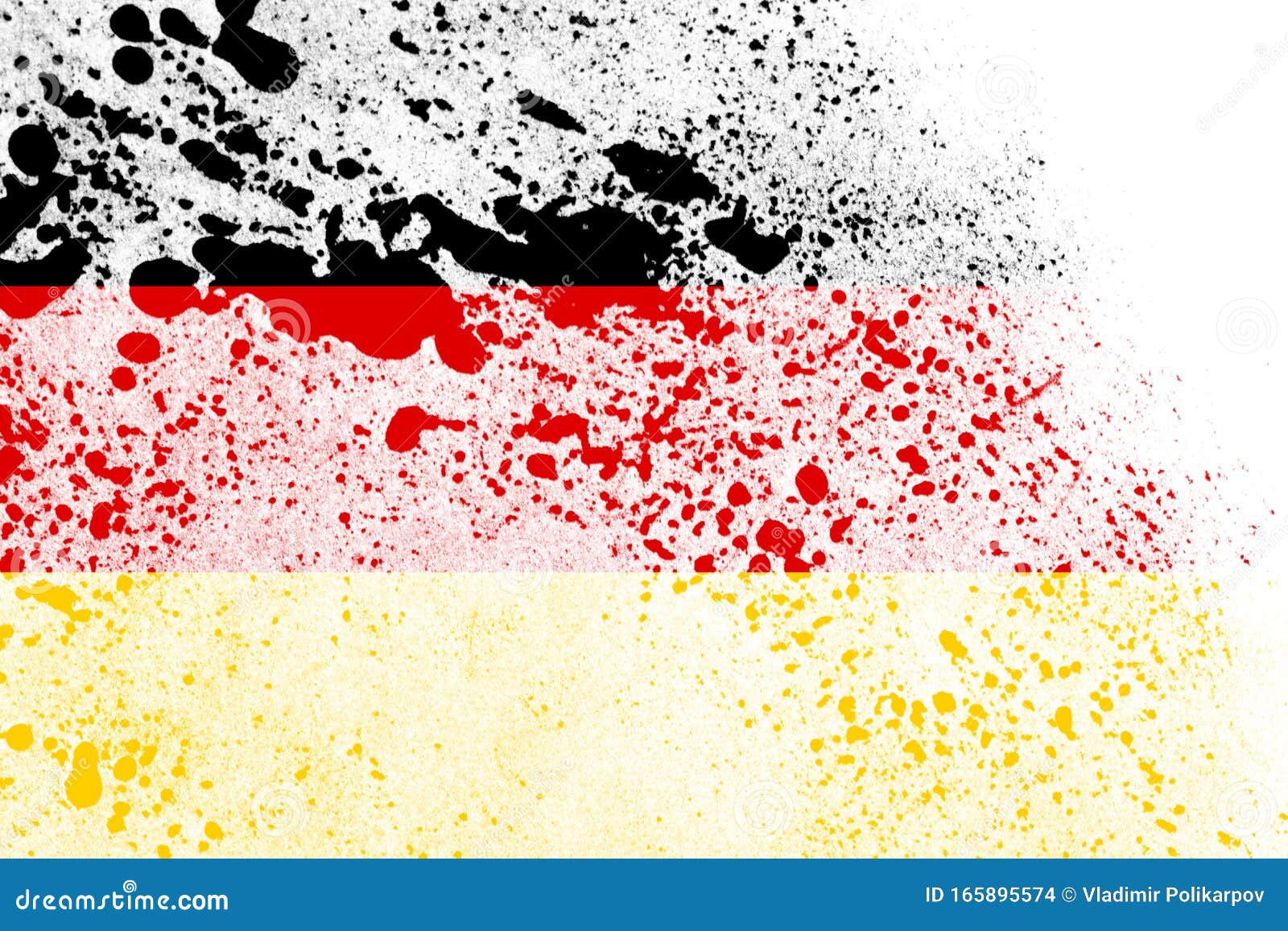Flag of Germany with Texture. Template for Design Stock Illustration ...
