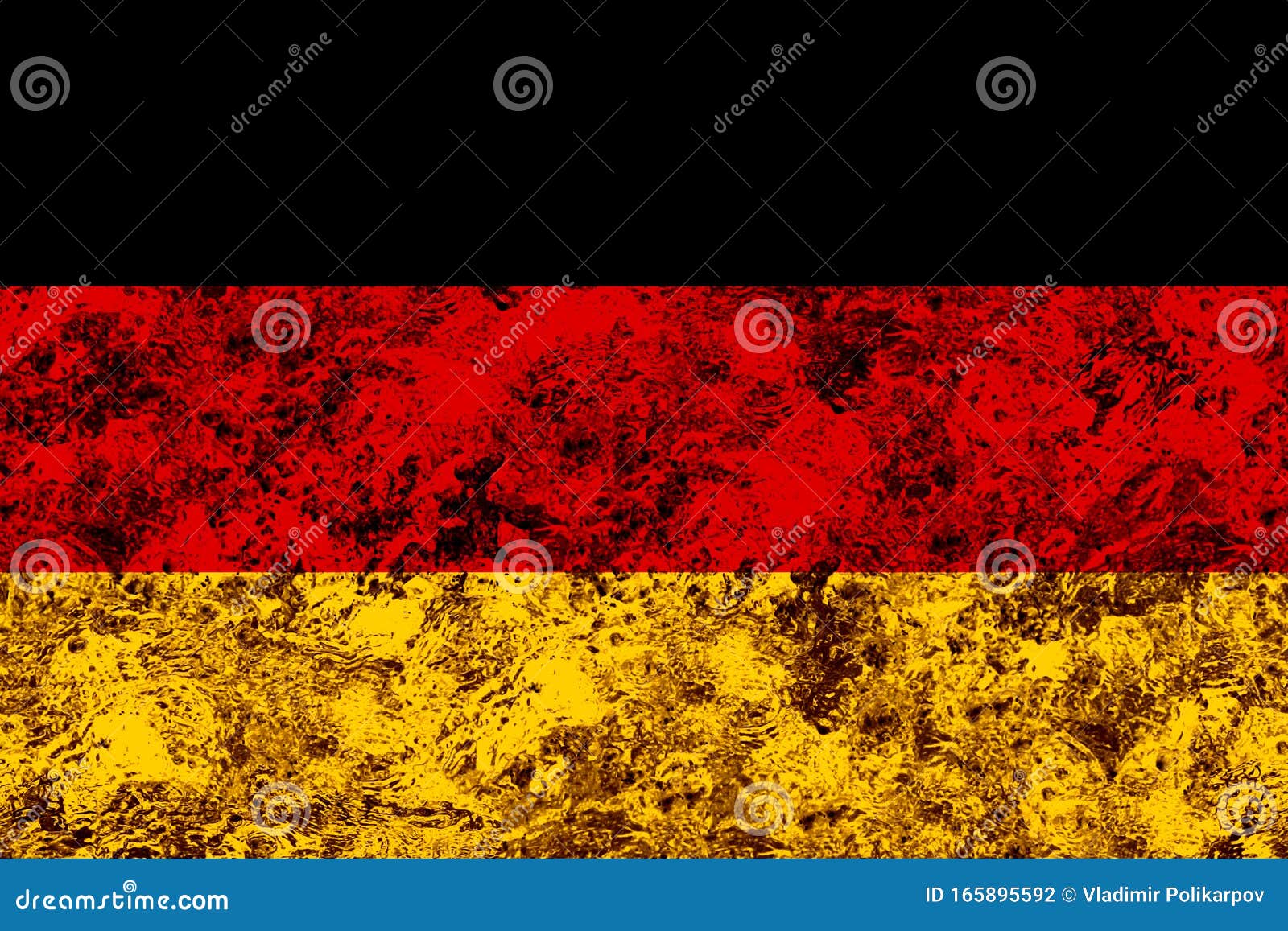 Flag of Germany with Texture. Template for Design Stock Illustration ...