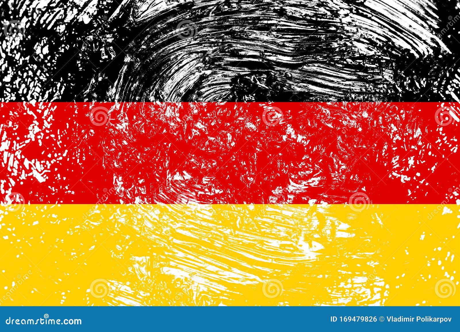 Flag of Germany with Texture. Template for Design Stock Illustration ...