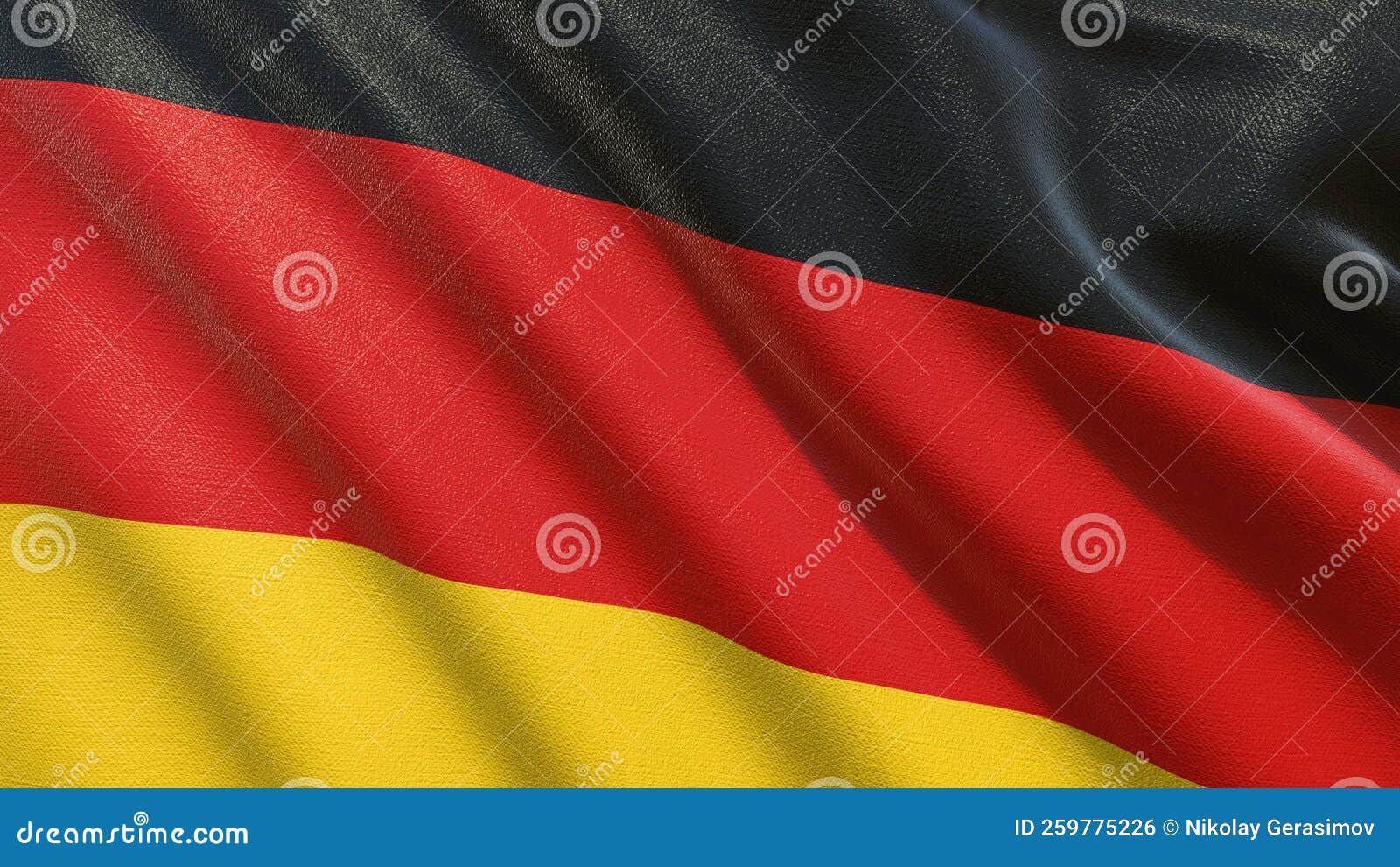 Flag of Germany Waving in the Wind 3d-rendering Stock Photo - Image of ...