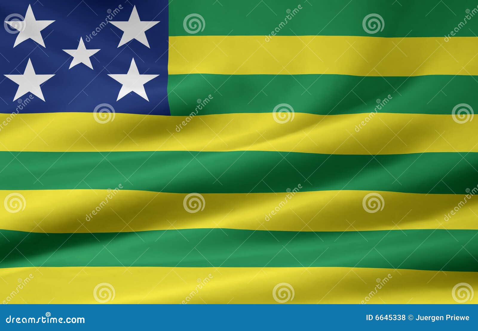 Flag of Goias stock illustration. Illustration of america - 6645338