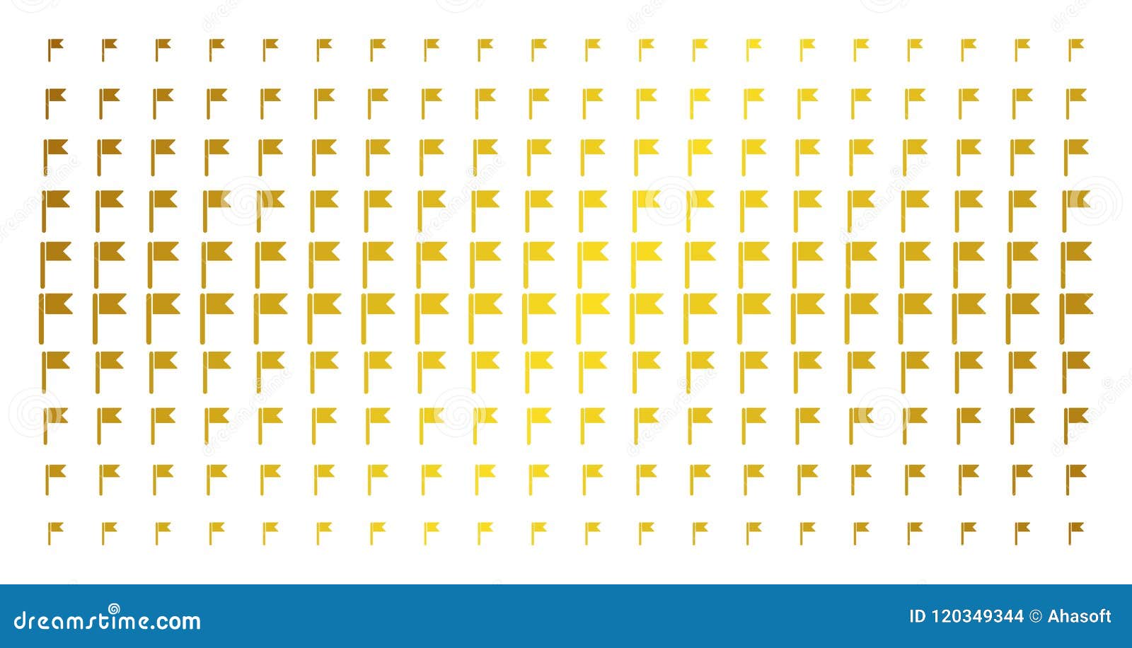 Flag Gold Halftone Matrix stock vector. Illustration of national ...