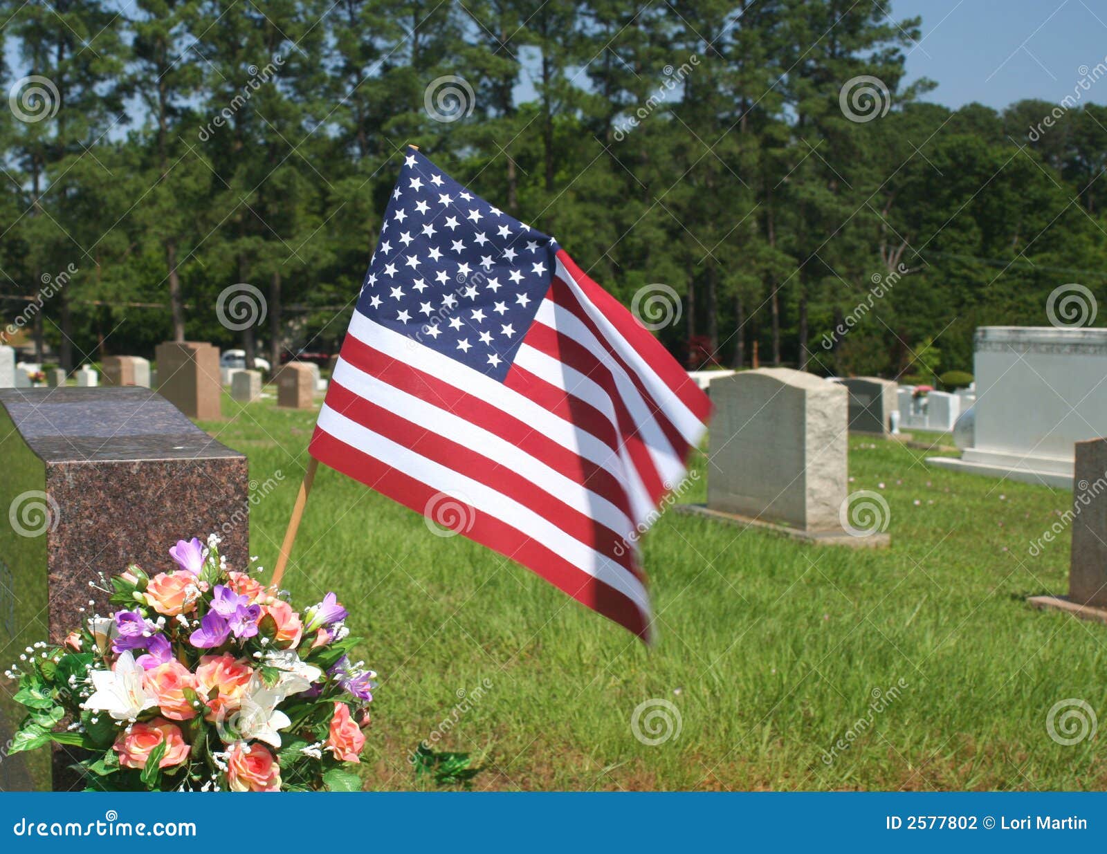 Flag on Grave stock photo. Image of burial, hero, death - 2577802