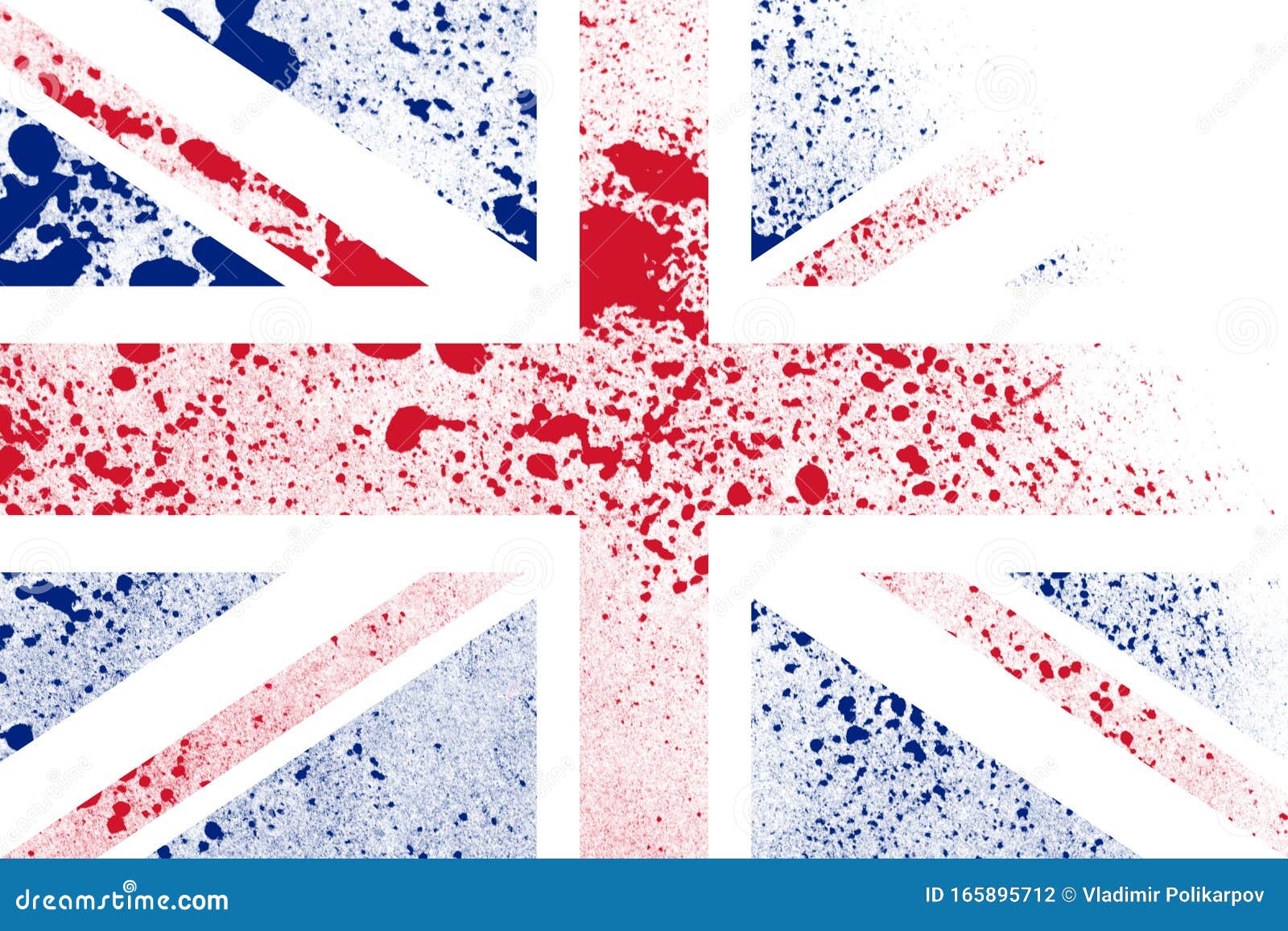 Flag of Great Britain with Texture. Template for Design Stock ...