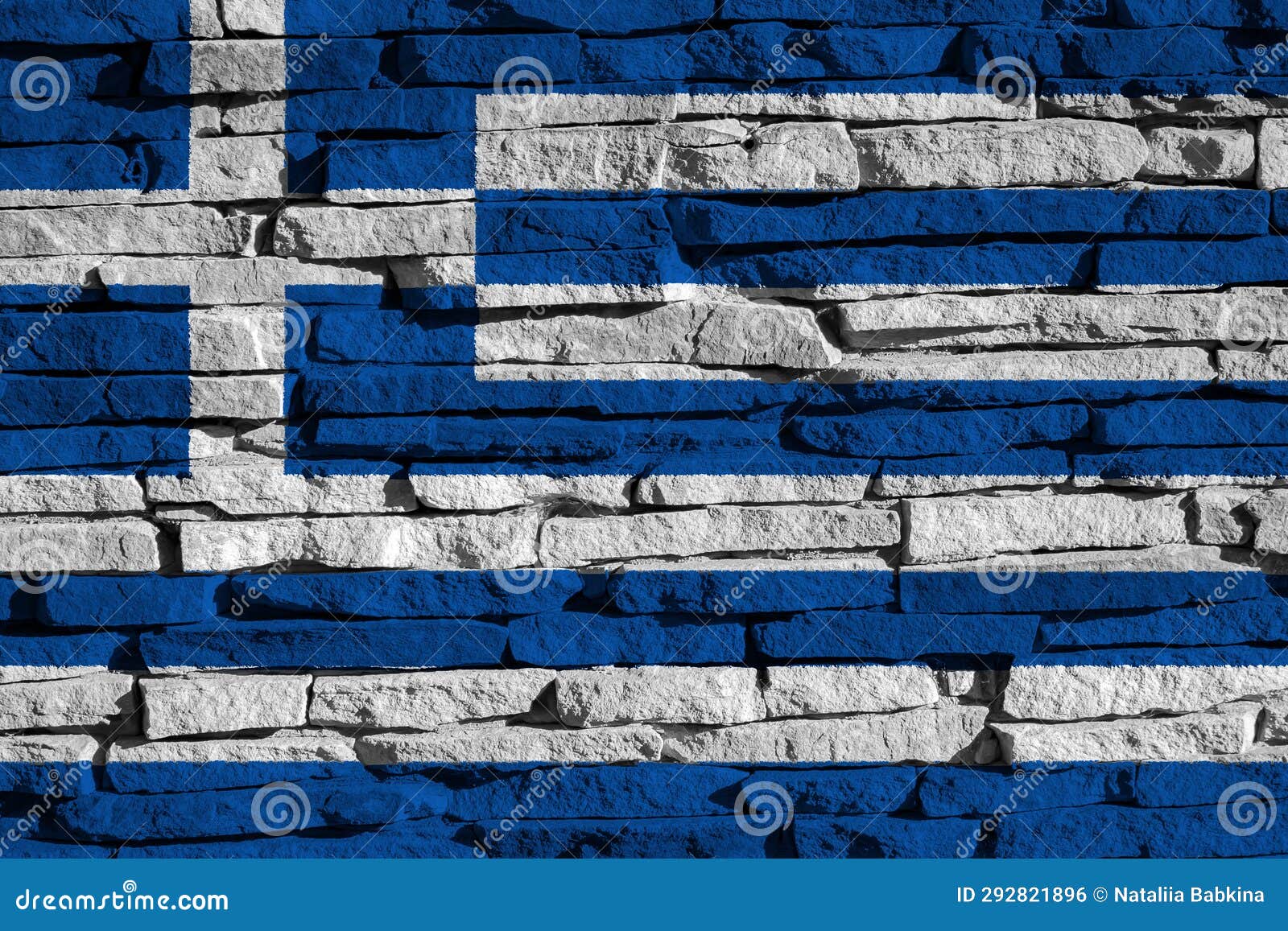 Flag of Greece on a Textured Background. Concept Collage Stock Photo ...