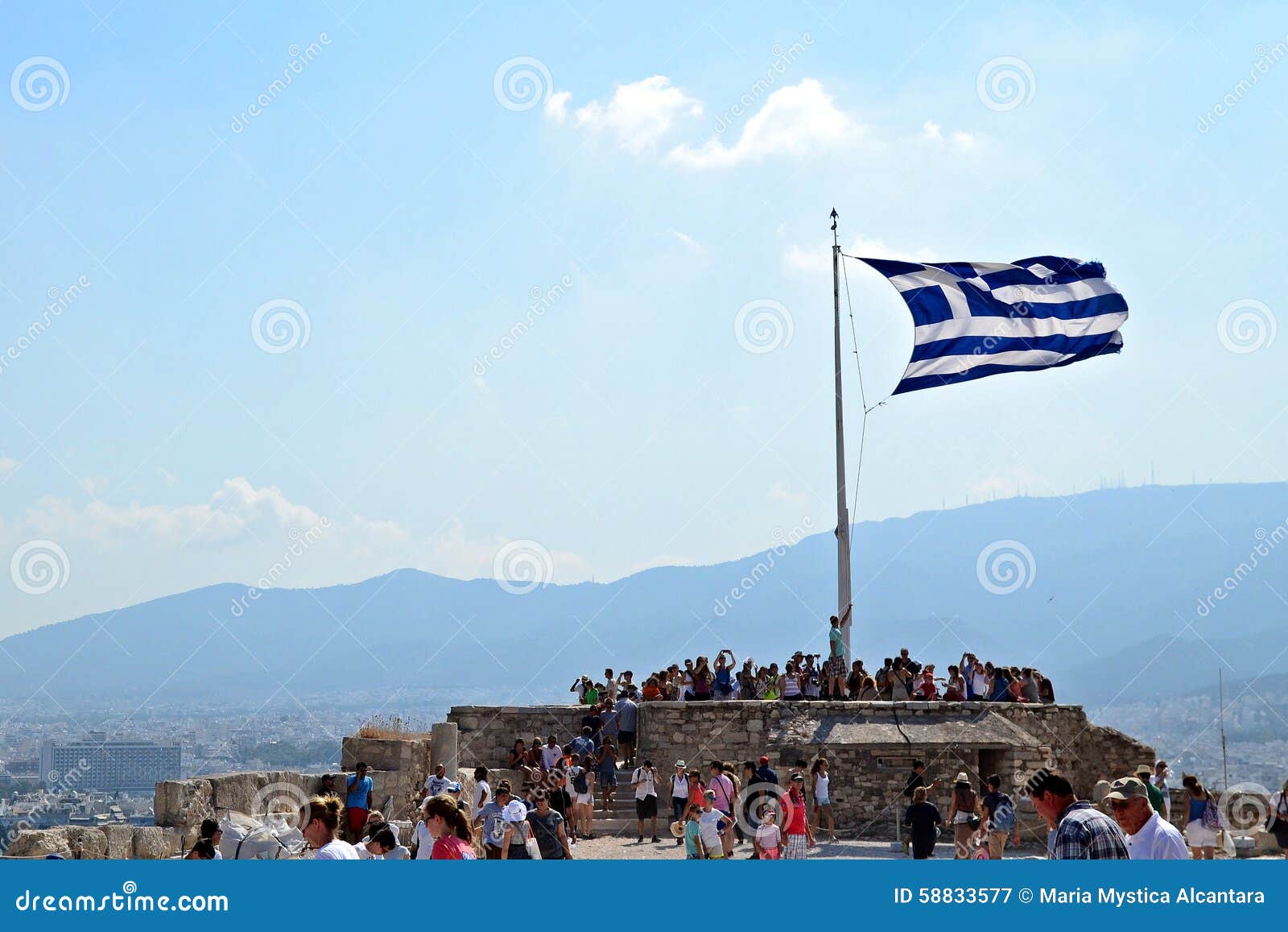 Flag greken redaktionell arkivbild. Bild av sommar, semester - 58833577