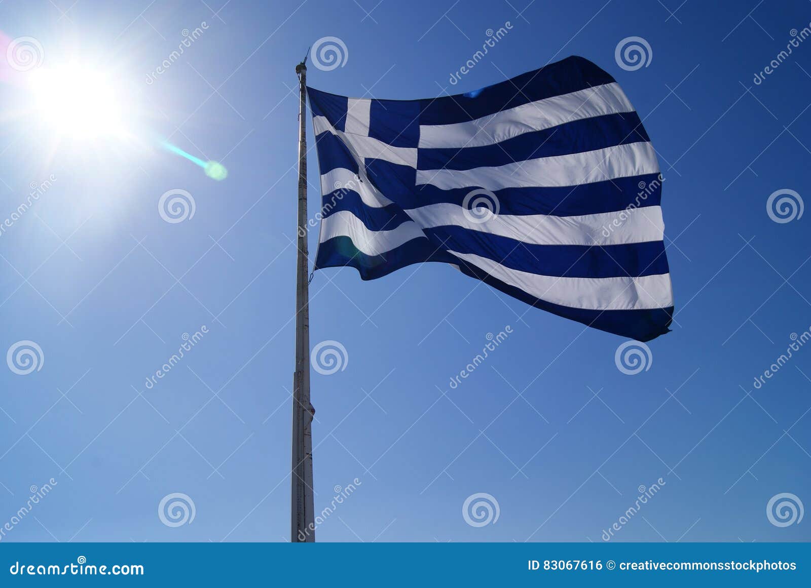 Flag Greken Bild. Bild: 83067616