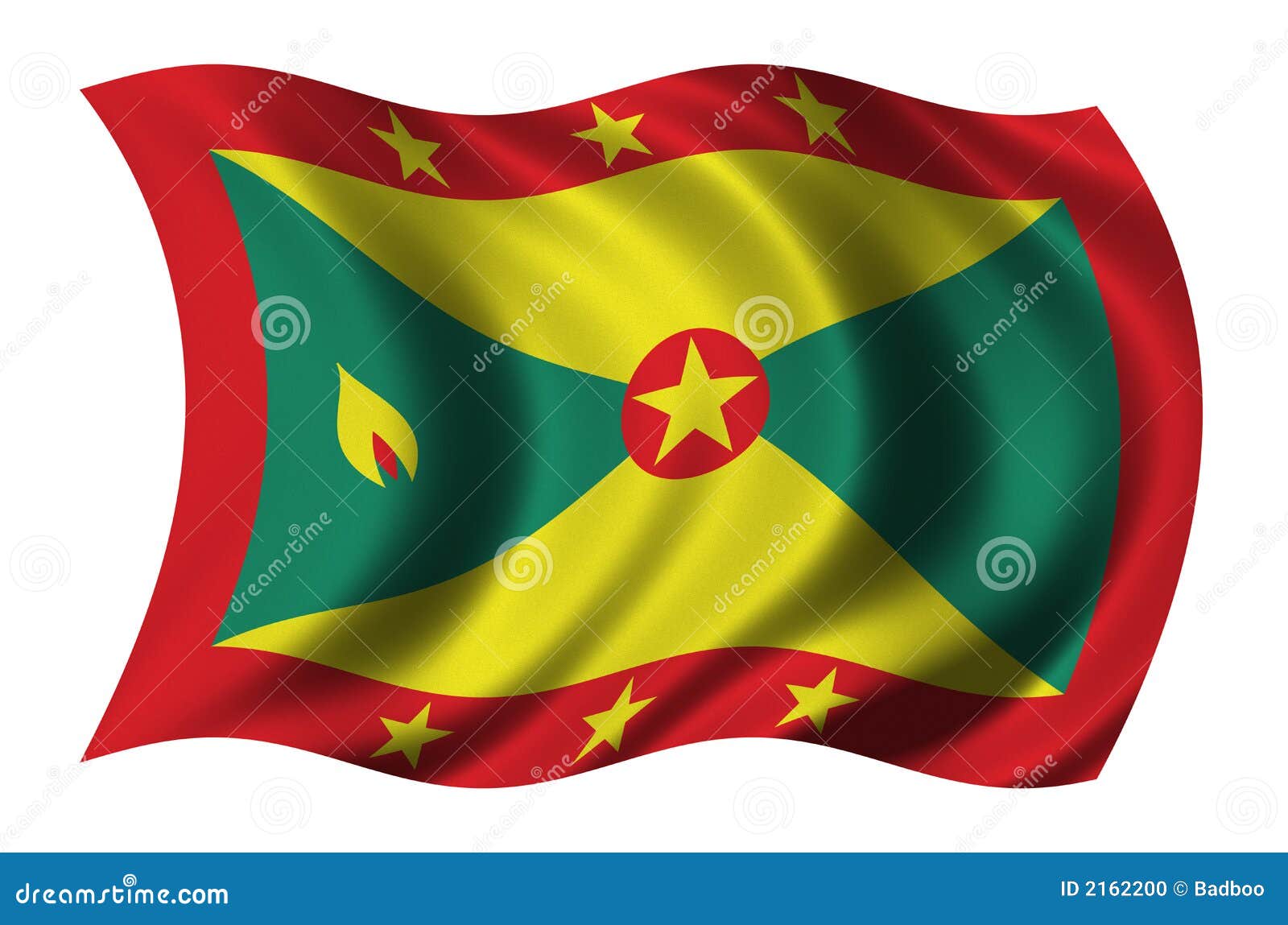 Flag of Grenada stock illustration. Illustration of identity - 2162200