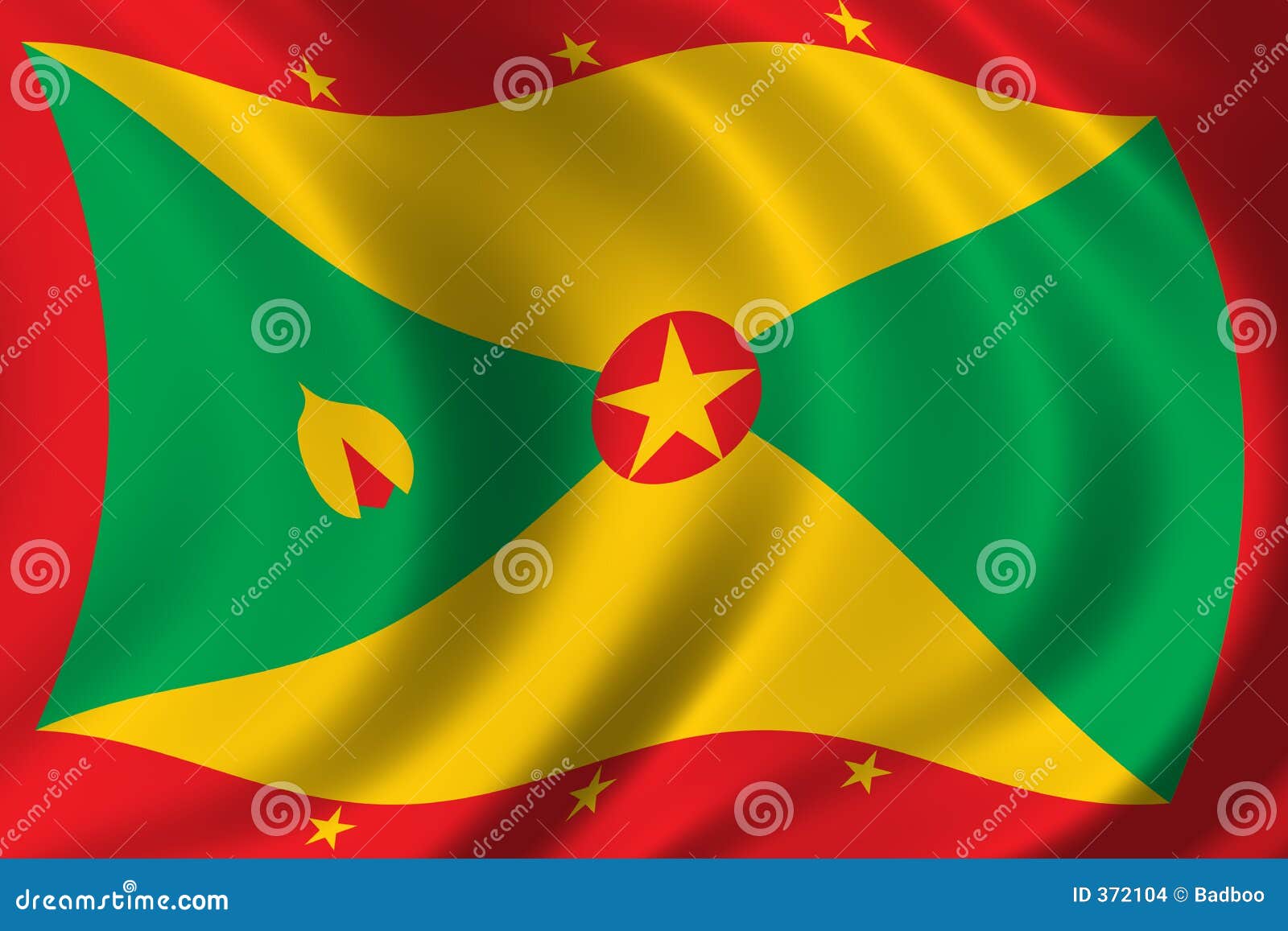 Flag of Grenada stock illustration. Illustration of flag - 372104