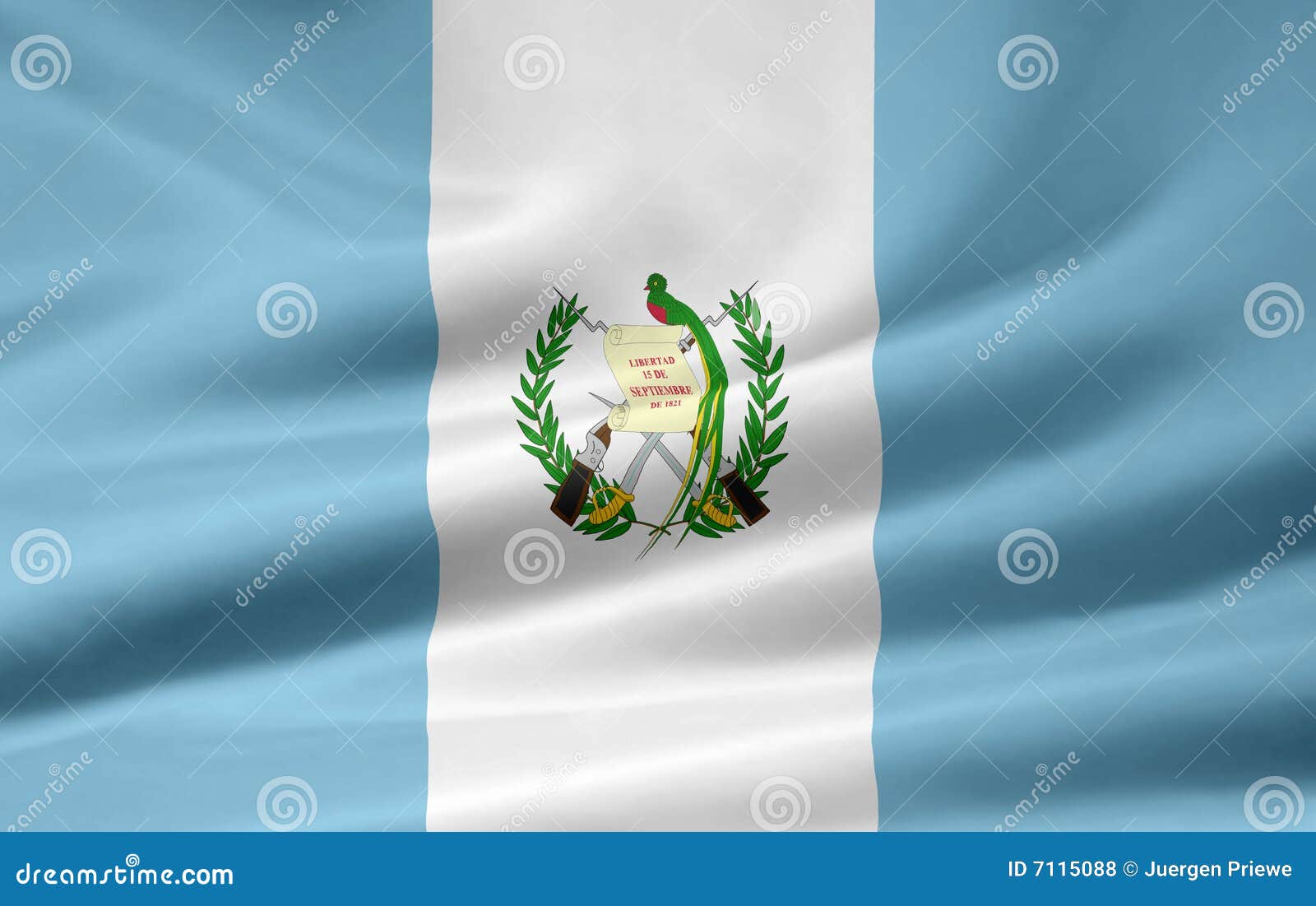 Flag of Guatemala stock illustration. Illustration of state - 7115088