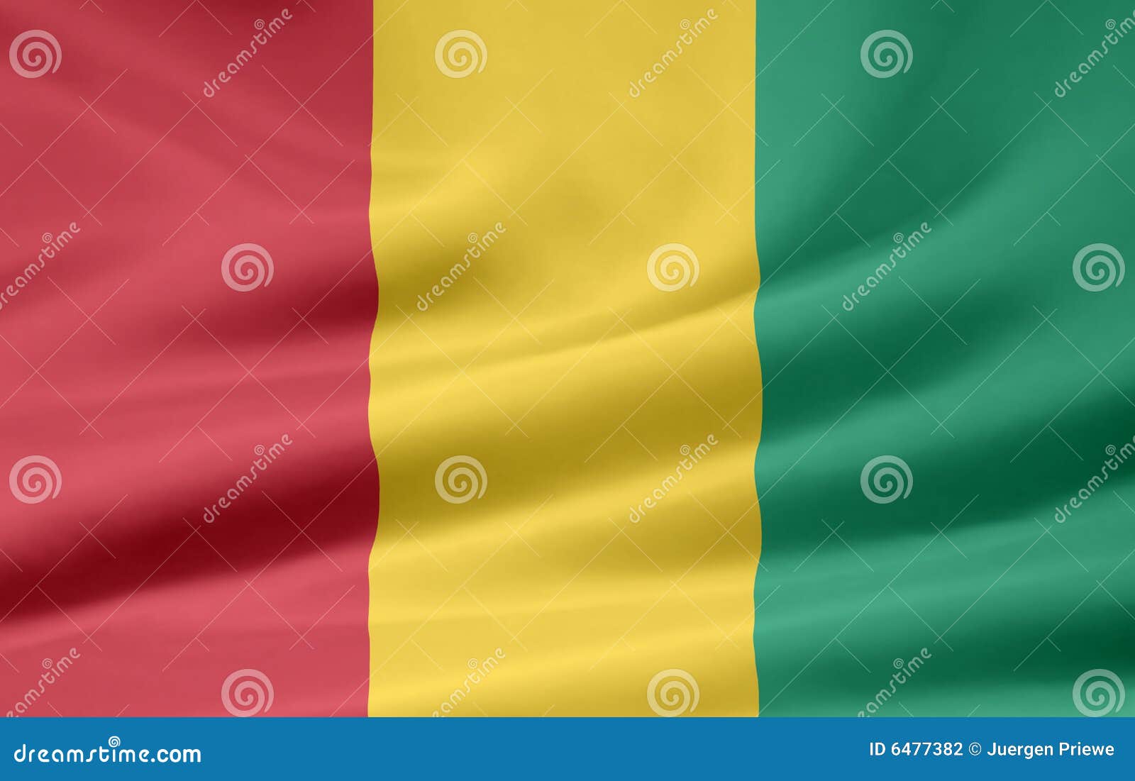 Flag of Guinea stock illustration. Illustration of conakry - 6477382