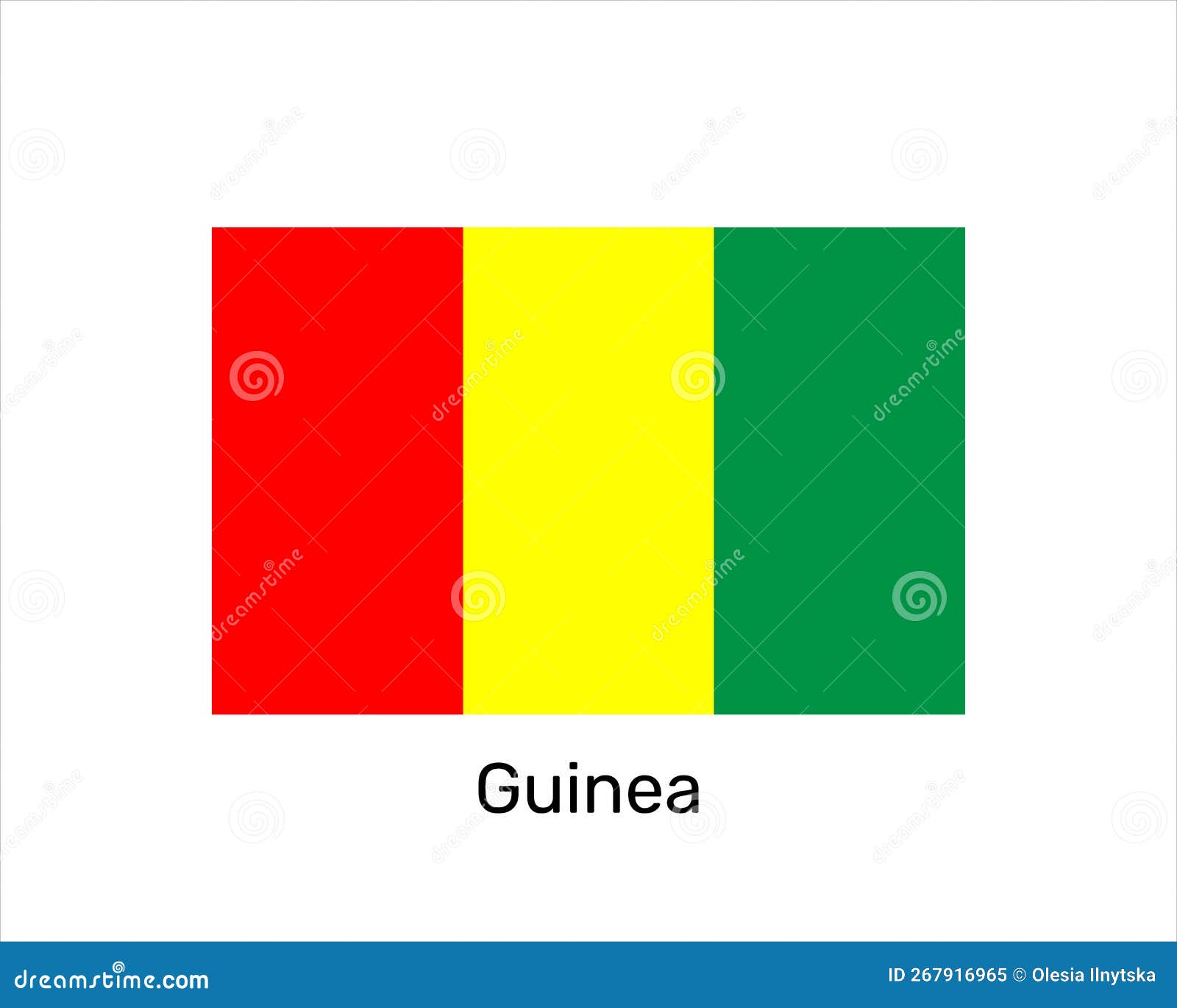Flag of Guinea. National Symbol Stock Illustration - Illustration of ...