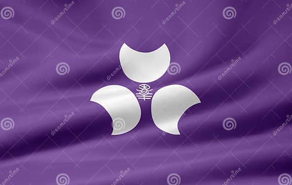Flag of Gunma - Japan stock illustration. Illustration of official ...