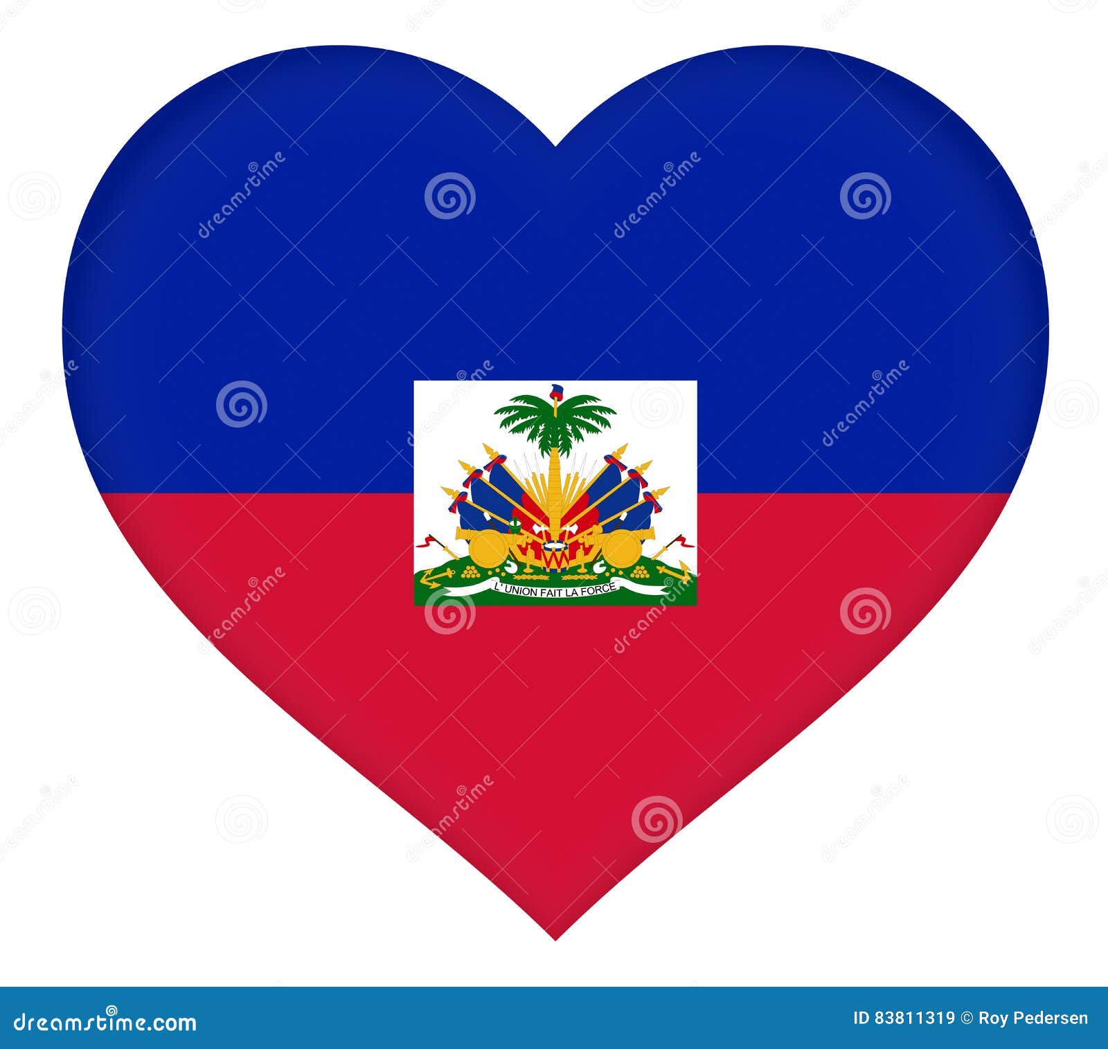 Flag of Haiti Heart stock illustration. Illustration of patriotism ...