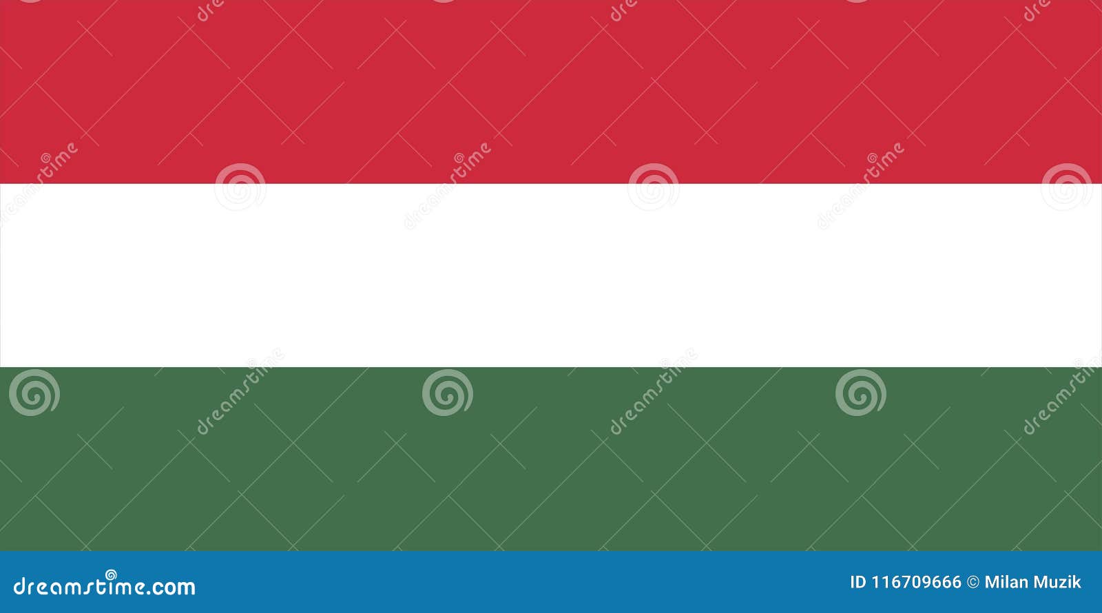Flag of Hungary stock illustration. Illustration of national - 116709666