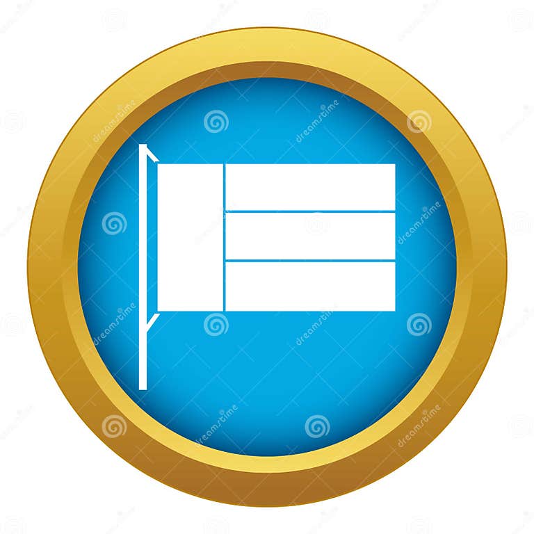 Flag Icon Blue Vector Isolated Stock Vector - Illustration of asia ...