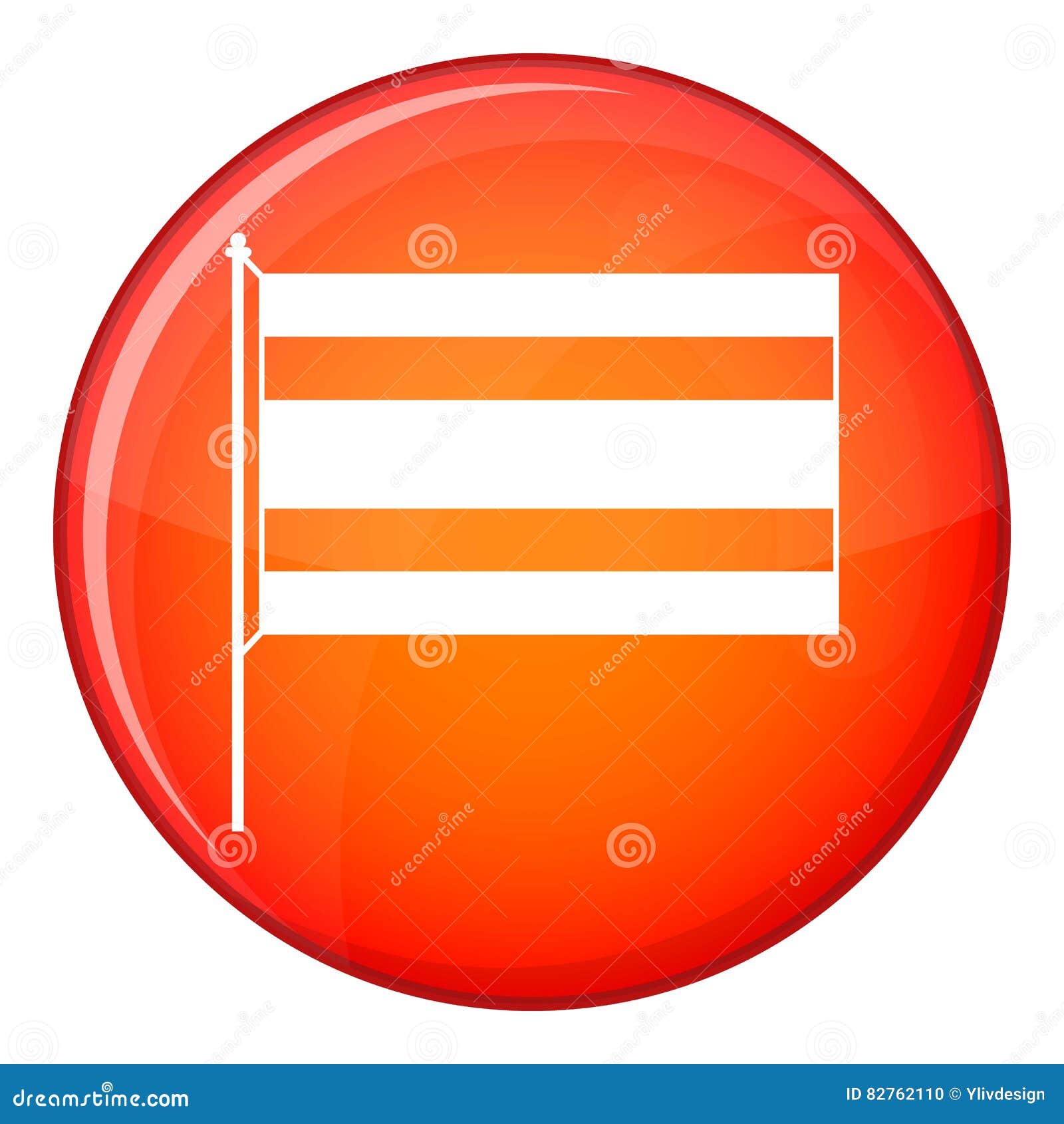 Flag icon, flat style stock vector. Illustration of nationality - 82762110