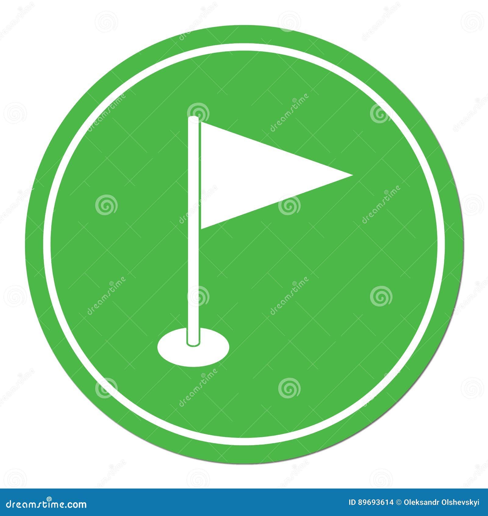Flag icon. Location marker stock vector. Illustration of icon - 89693614