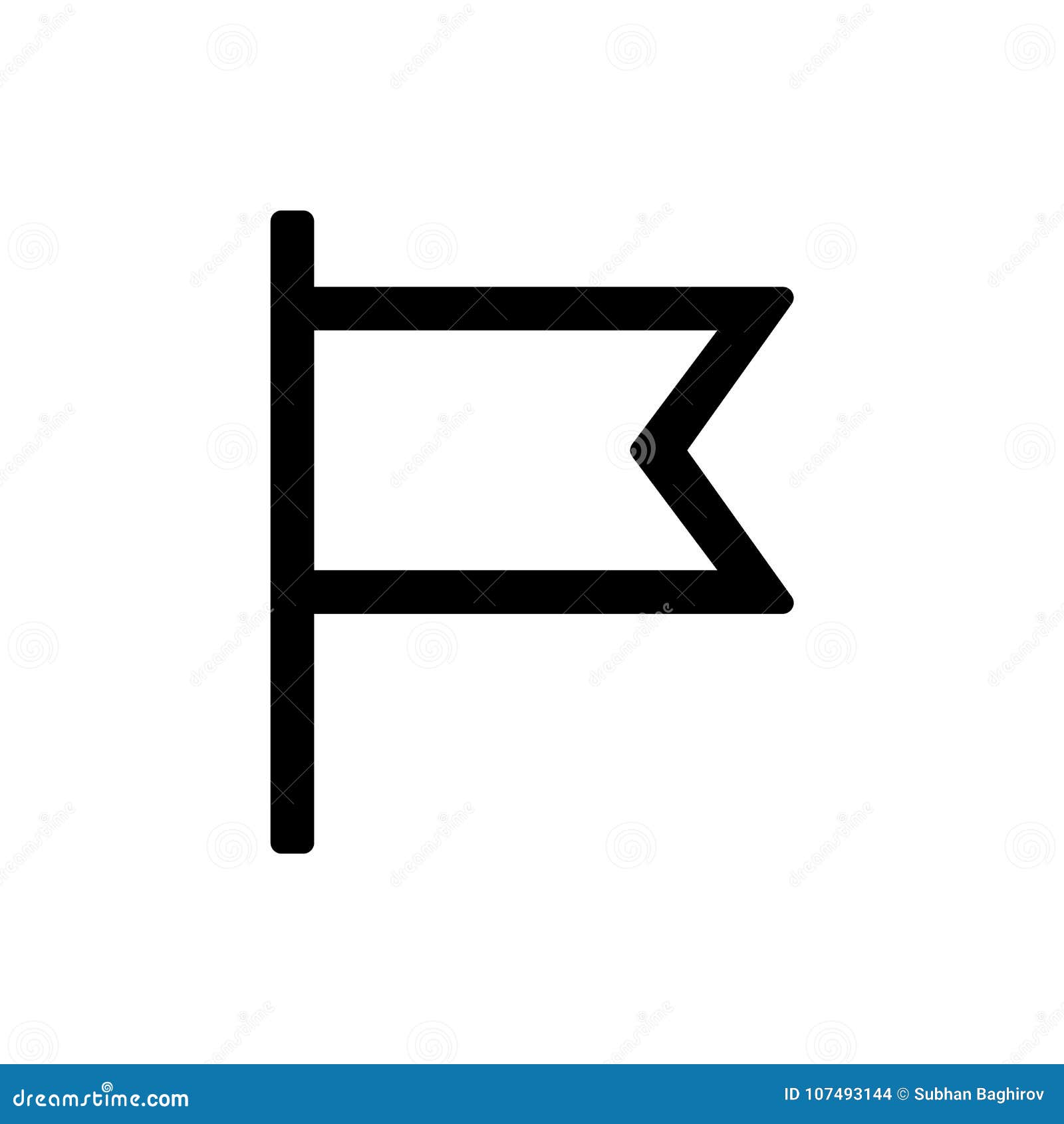 Flag Icon for Simple Flat Style Ui Design Stock Vector - Illustration ...