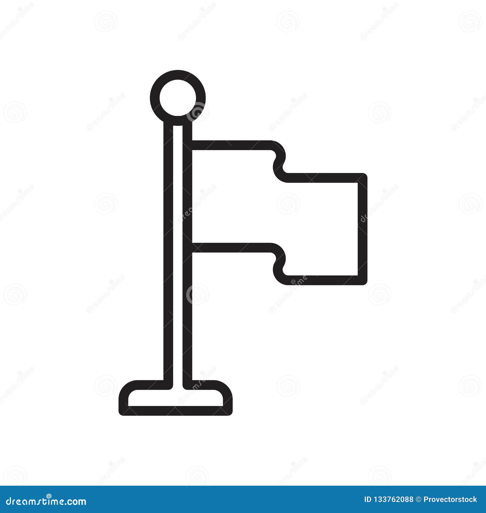 Flag Icon Vector Sign and Symbol Isolated on White Background, F Stock ...