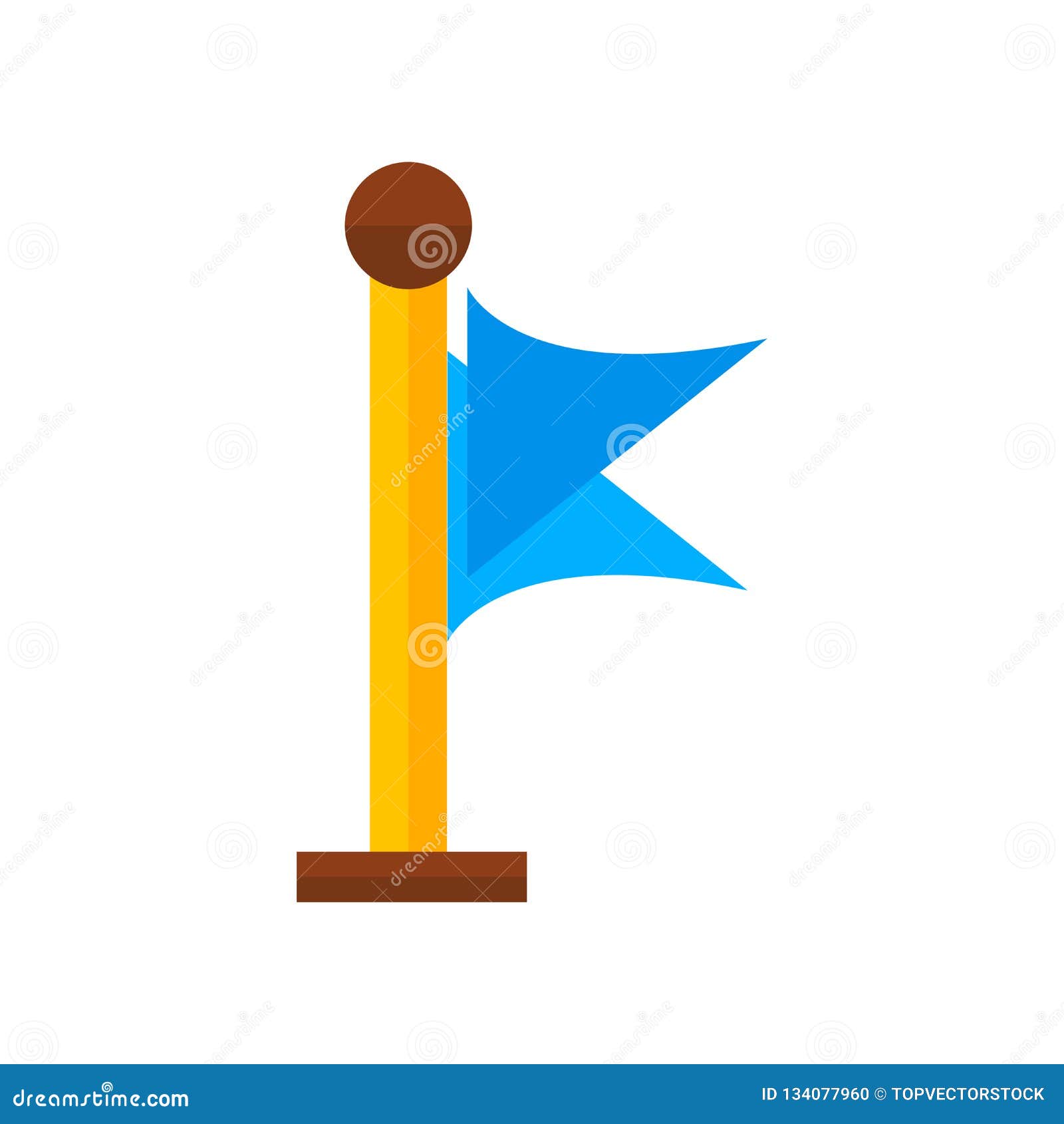 Flag Icon Vector Sign and Symbol Isolated on White Background, Flag ...