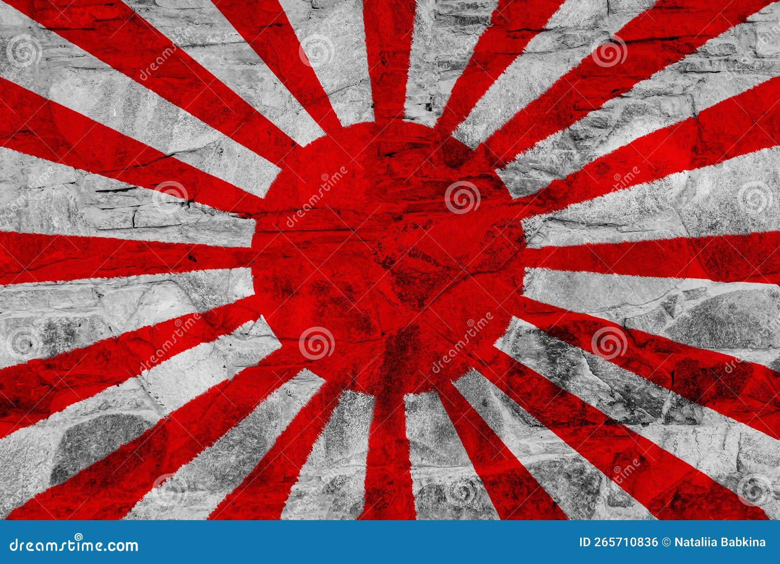 Flag of the Imperial Japanese Army on the Texture. Concept Collage ...