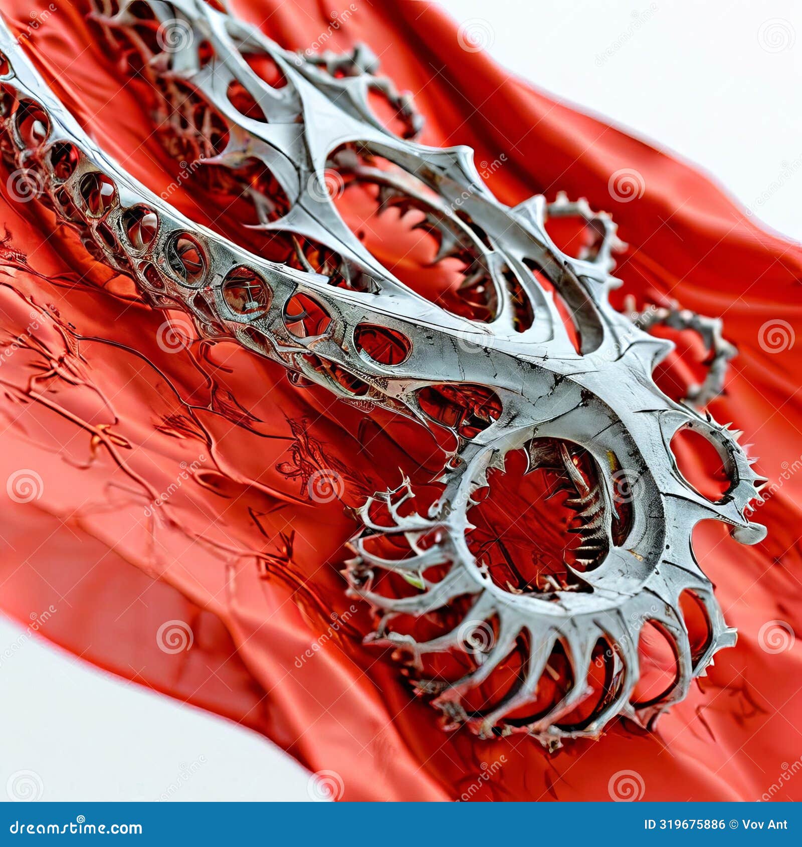 A Flag that Incorporates Elements of Bio Mechanical Ar Stock Photo ...