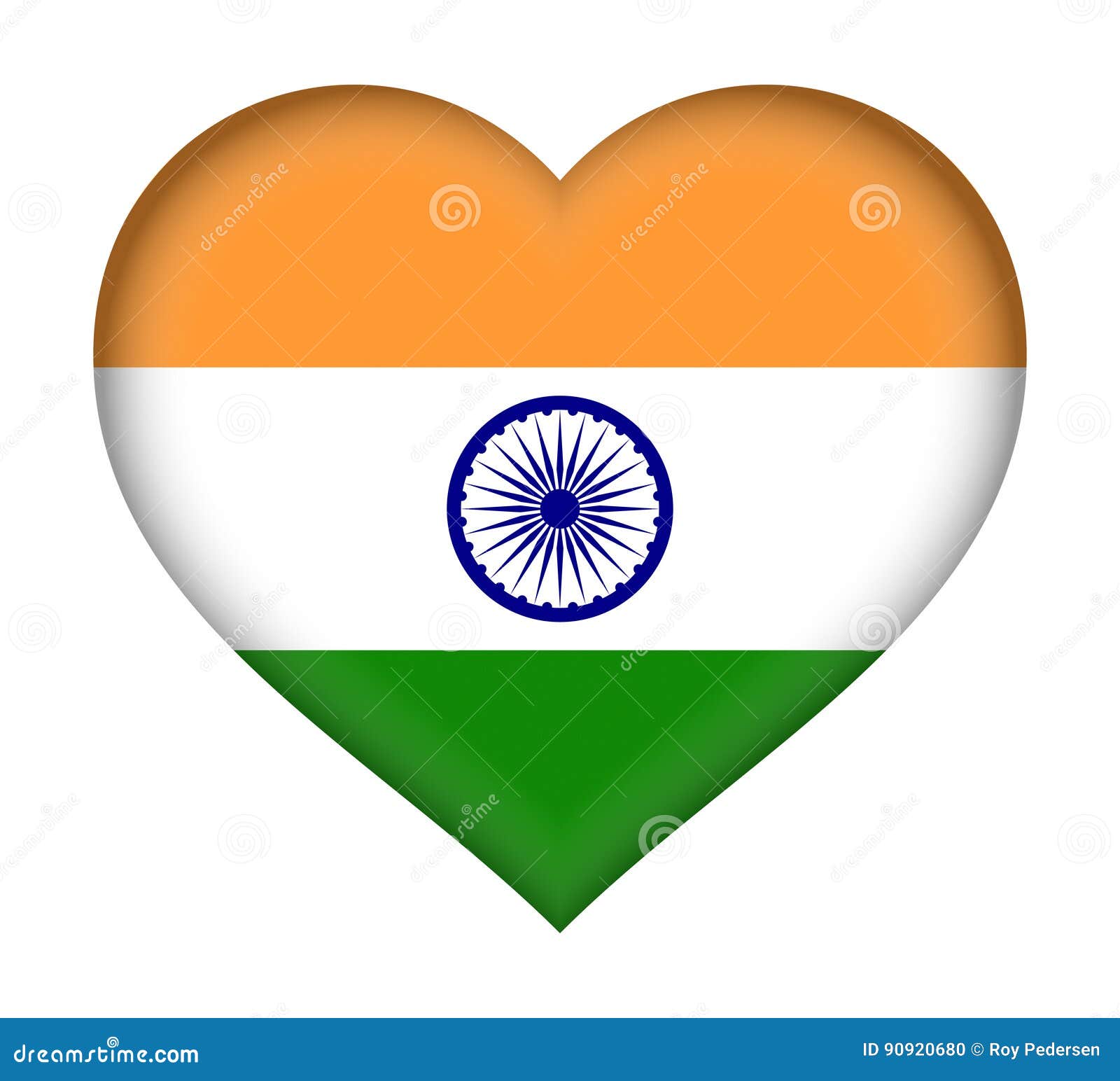 Flag of India Heart. stock illustration. Illustration of travel - 90920680
