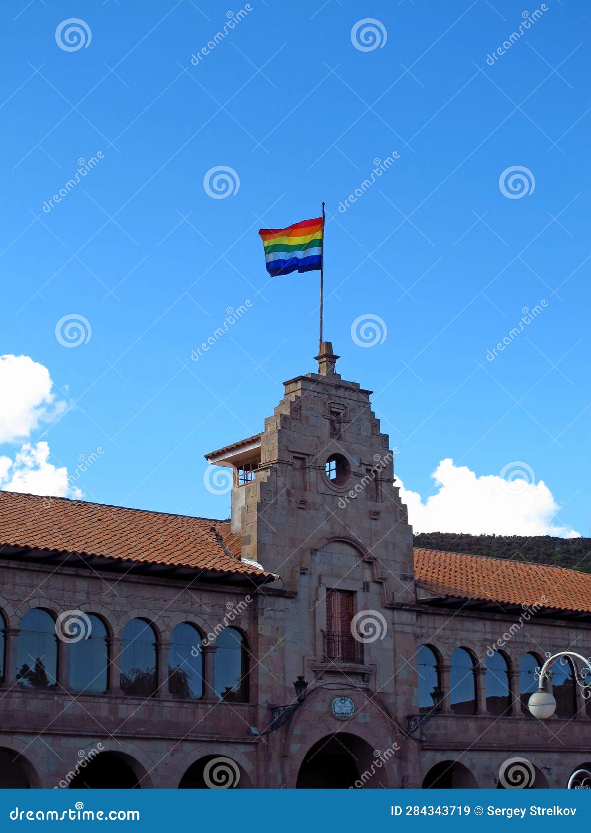 The Flag of Inka Cusco, Peru Stock Image - Image of plaza, inca: 284343719