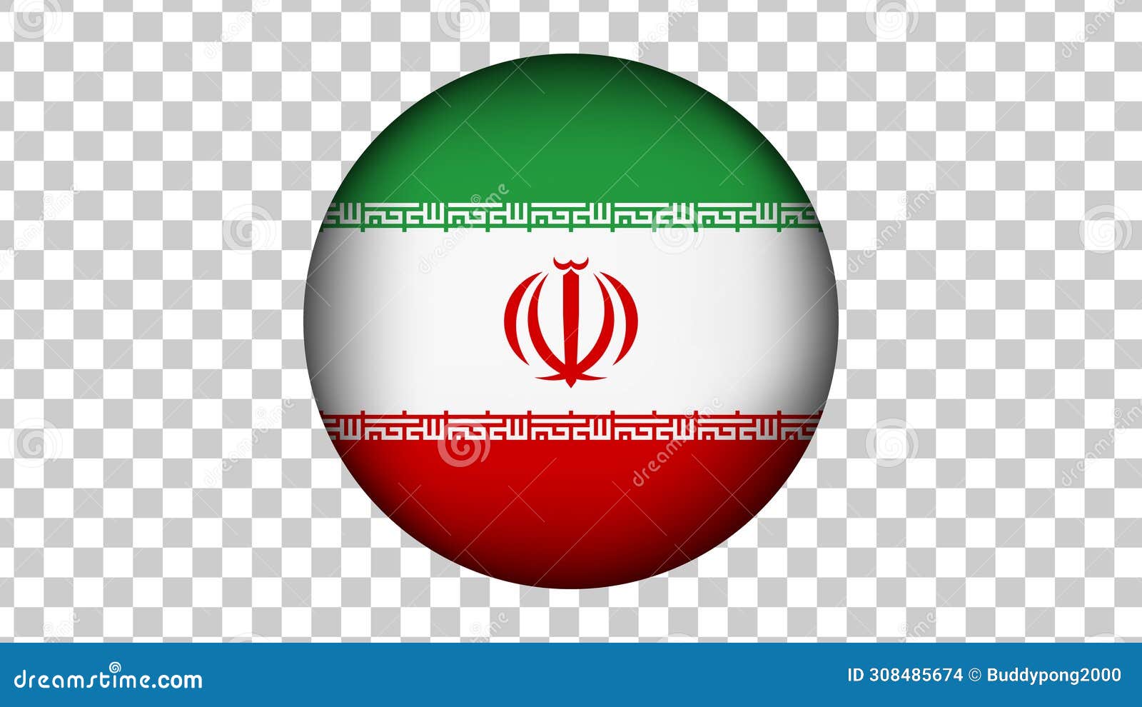 Flag of Iran Isolated on Transparent Background for Brics Icon Logo Web ...