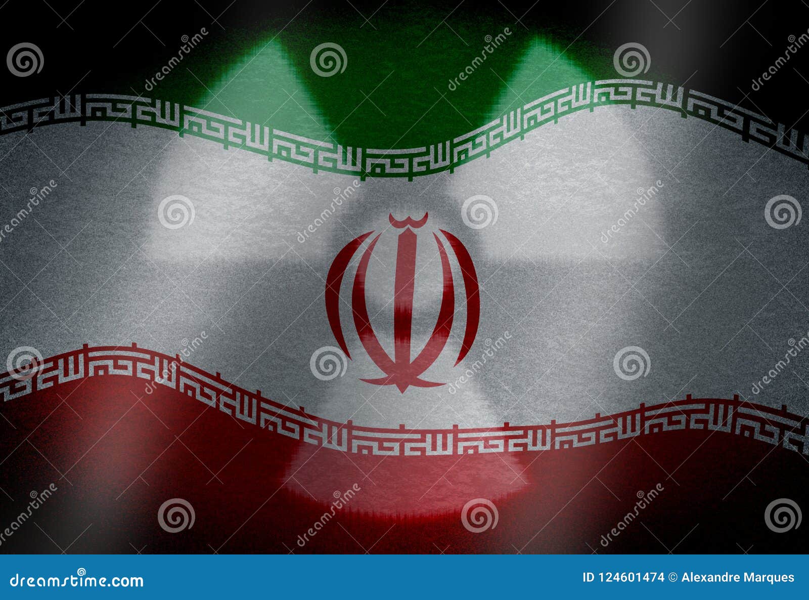 Flag of Iran with Nuclear Symbol Editorial Stock Image - Illustration ...