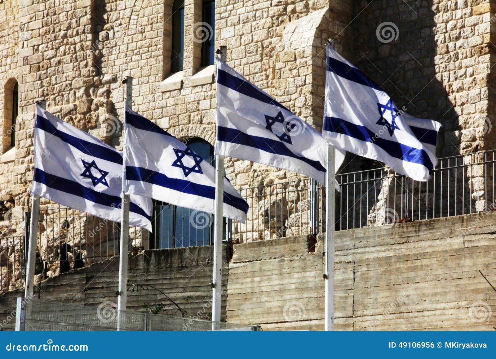 The flag of Israel stock photo. Image of holy, land, resort - 49106956