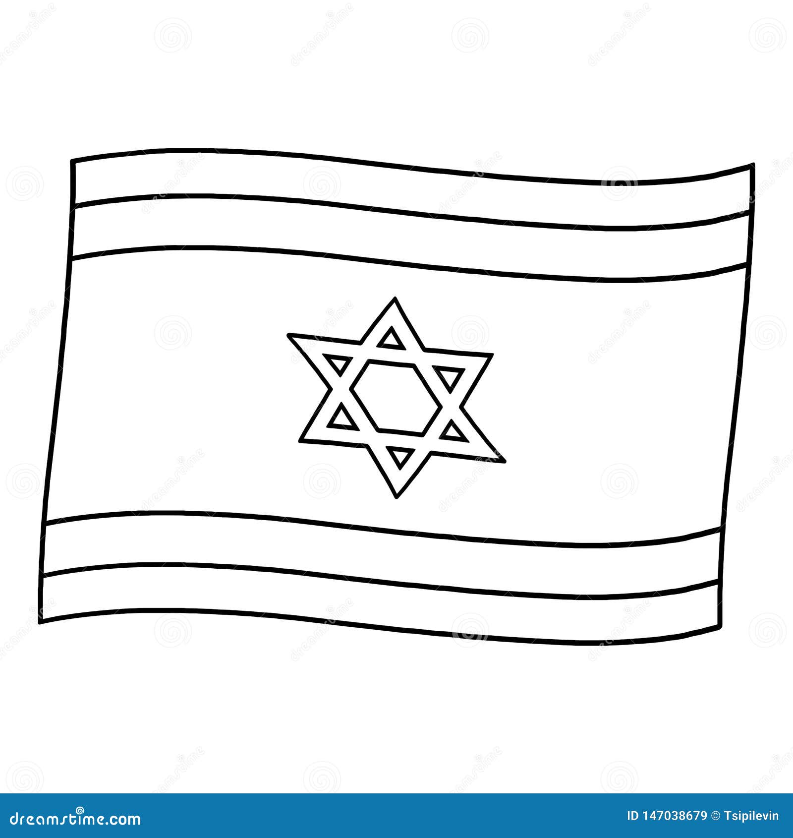 Israel Outline Map Cartoon Vector | CartoonDealer.com #121930795
