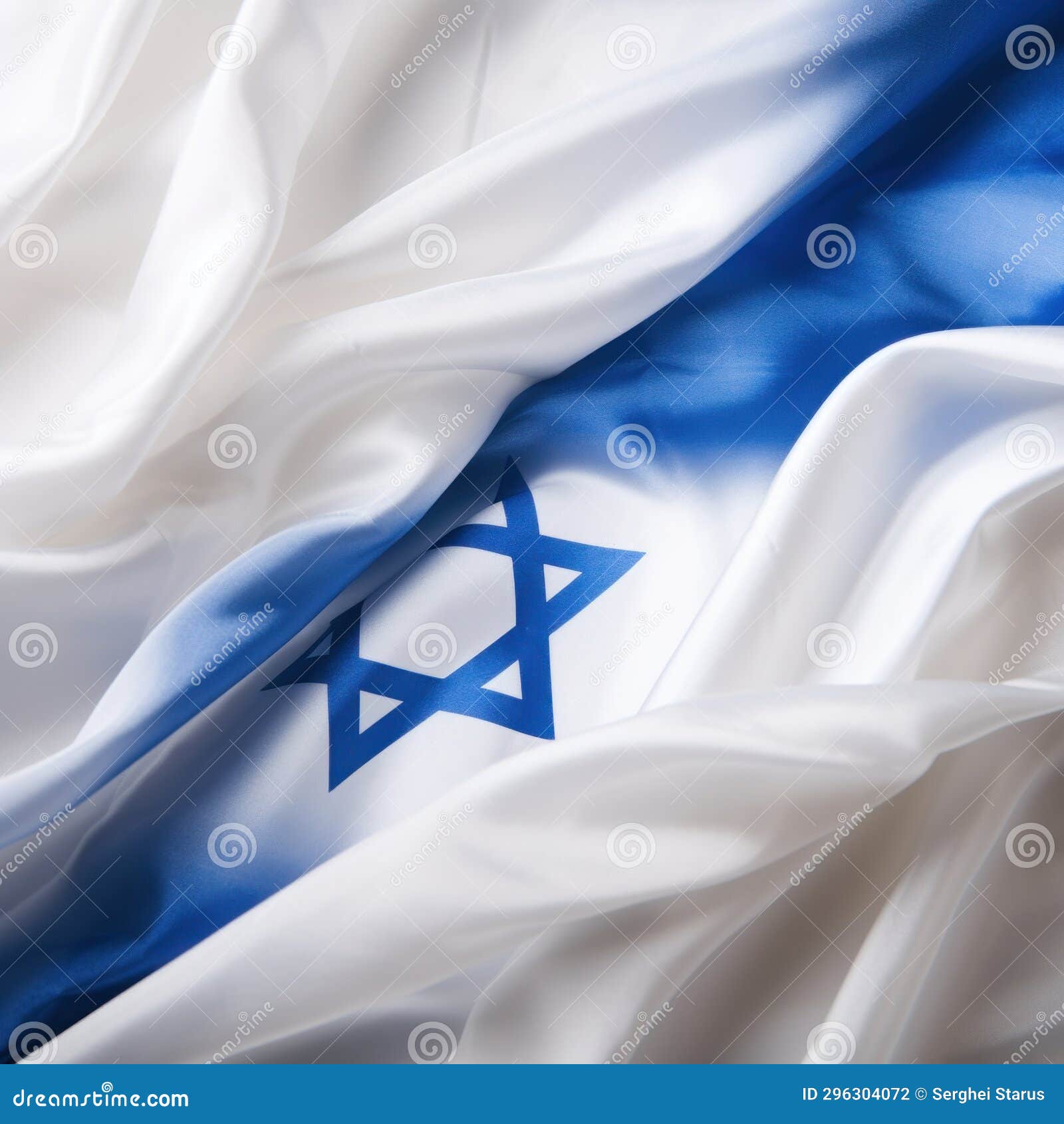 The Flag of Israel with the Star in it, AI Stock Illustration ...