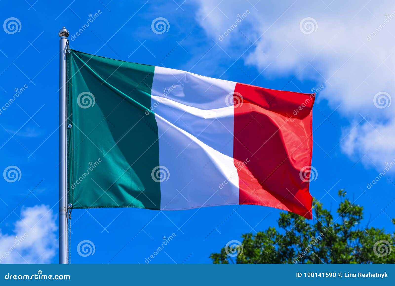 The Flag of Italy is a Rectangular Banner with Three Uniform Vertical ...