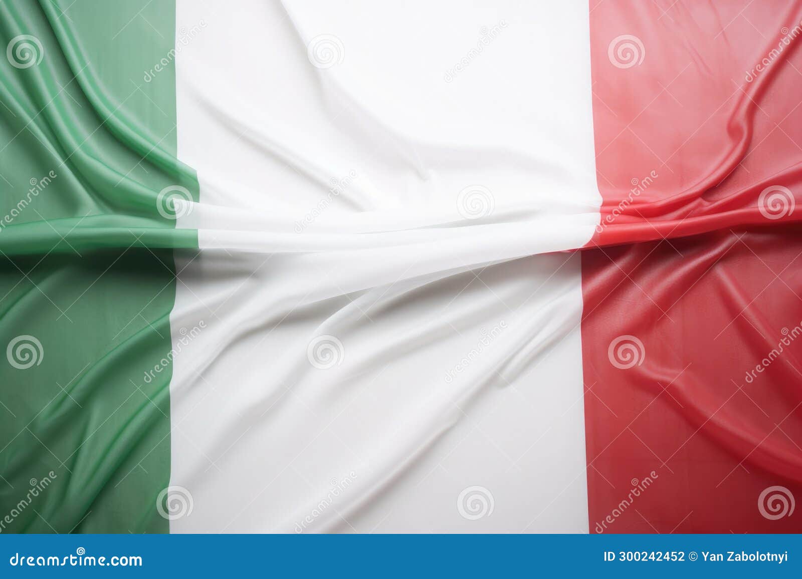 Flag of Italy on White Background Stock Illustration - Illustration of ...