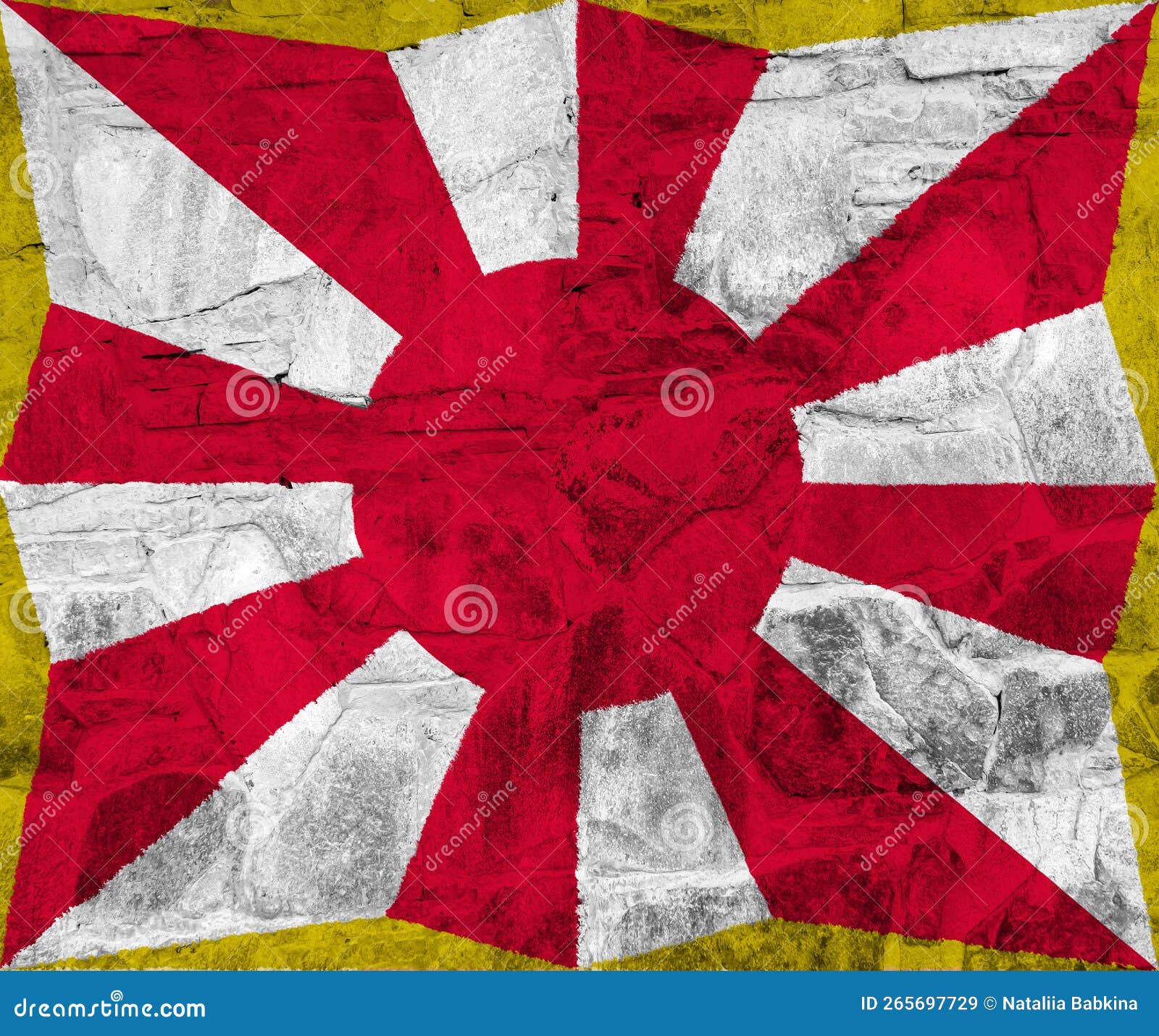 Flag of Japan Ground Self-Defense Force Regiment on Texture. Concept ...
