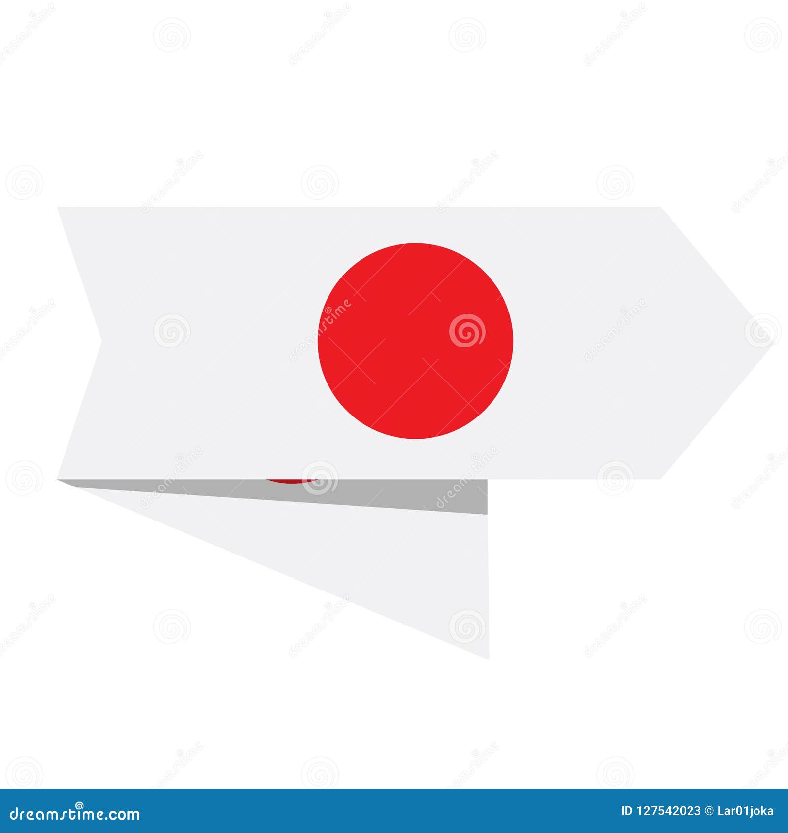Flag of Japan on a label stock vector. Illustration of japan - 127542023