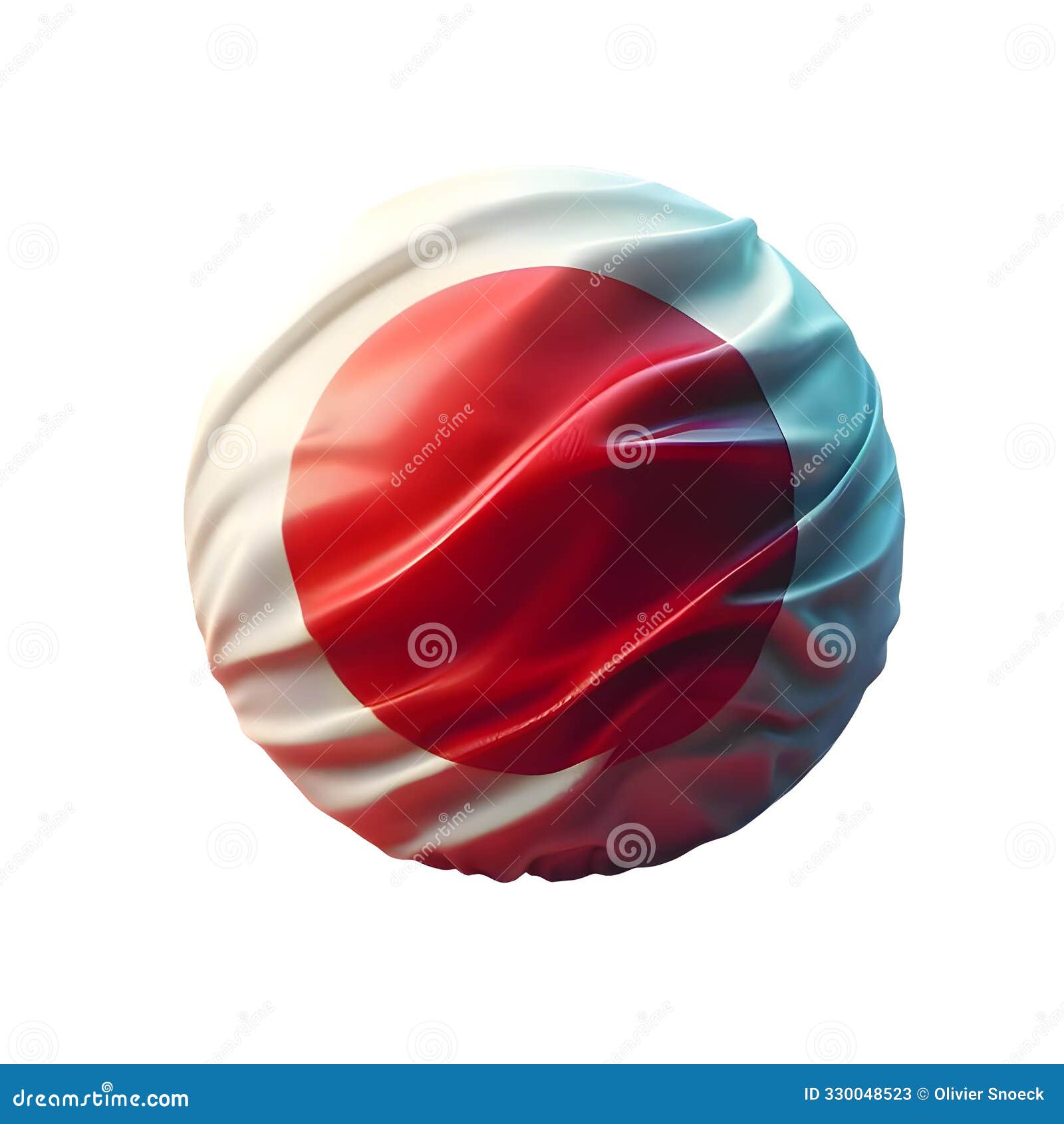 Flag of Japan in Round Shape Stock Image - Illustration of orange ...