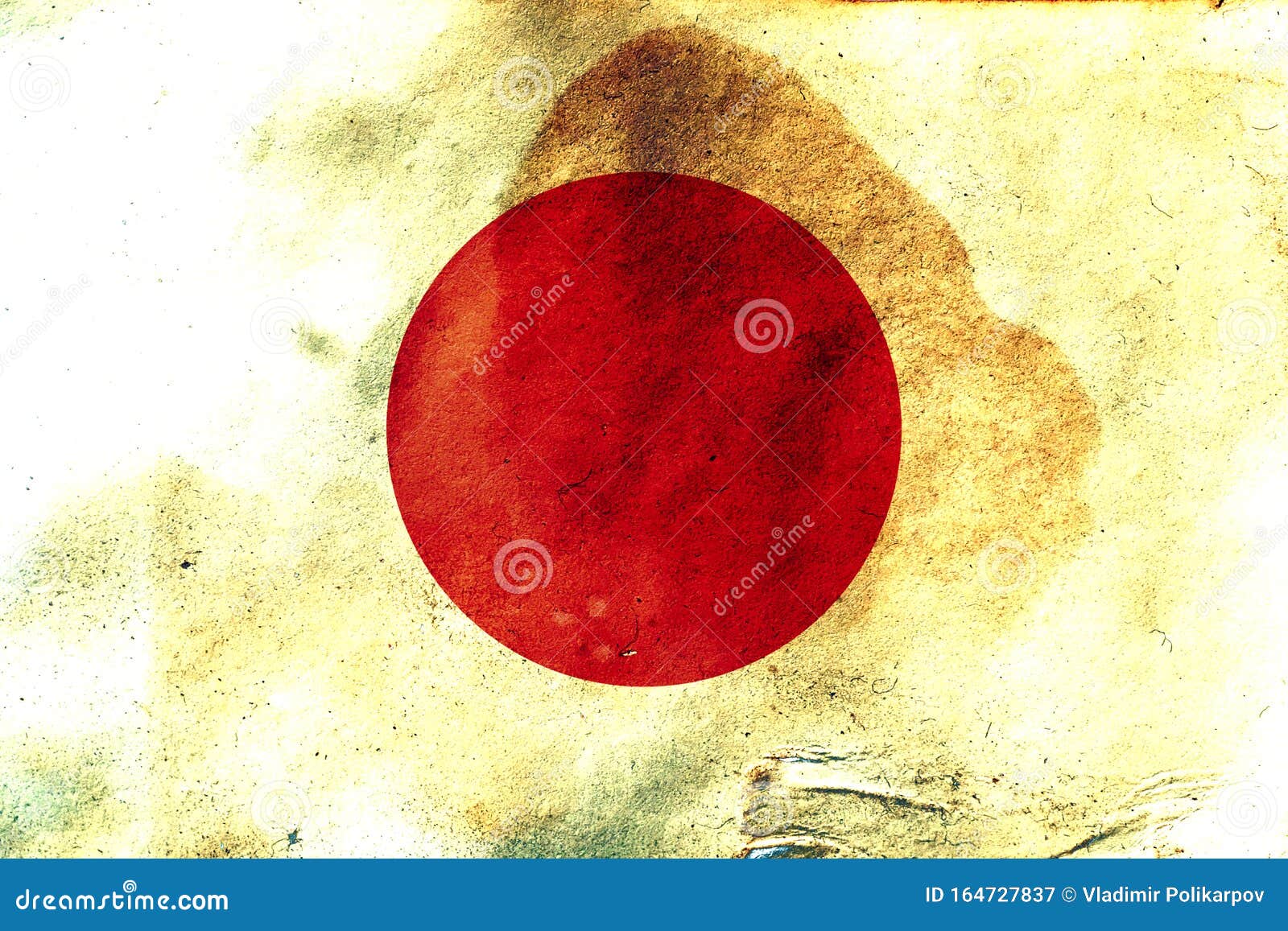 Flag of Japan with Texture. Template for Design Stock Image - Image of ...