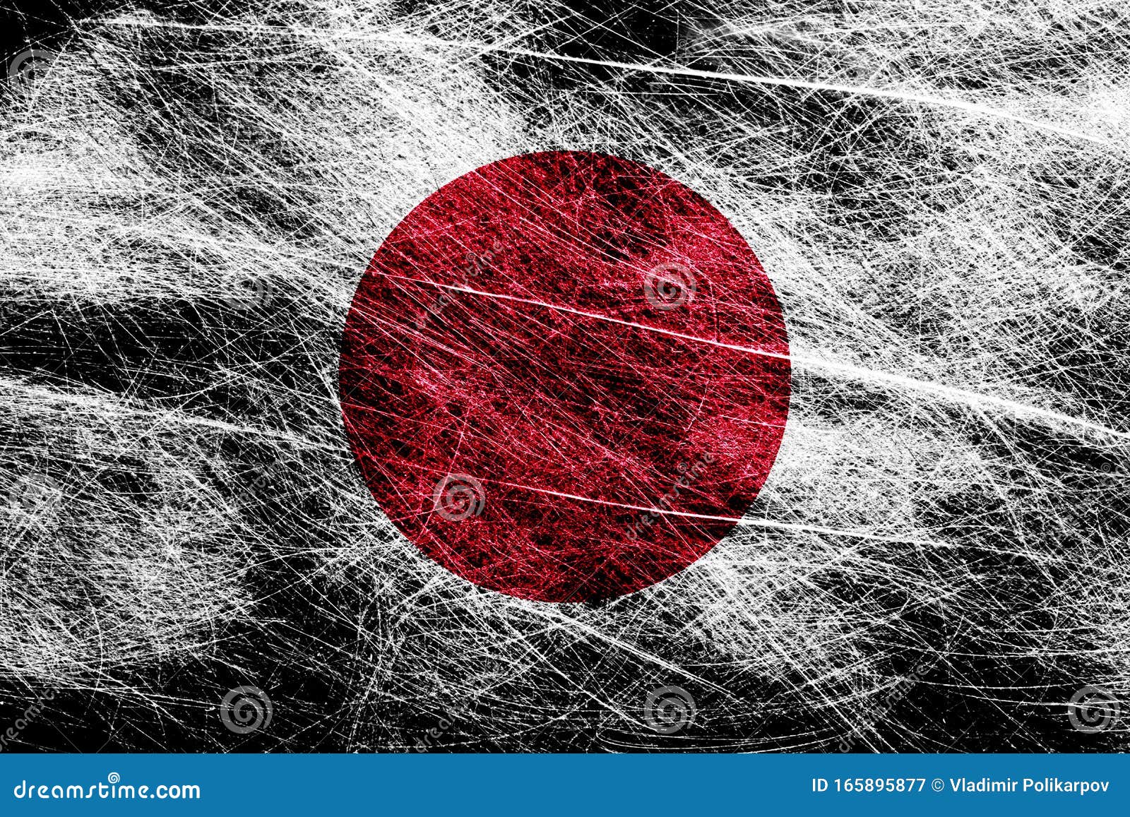 Flag of Japan with Texture. Template for Design Stock Image - Image of ...