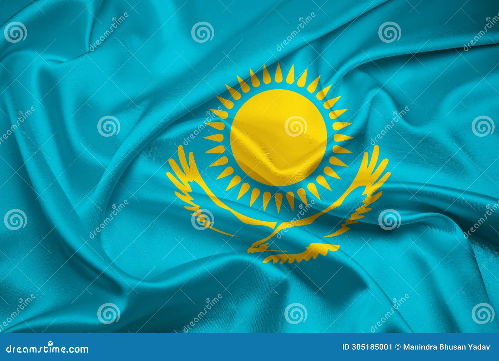 Flag of Kazakhstan, Kazakhstan Flag, National Flag of Kazakhstan ...