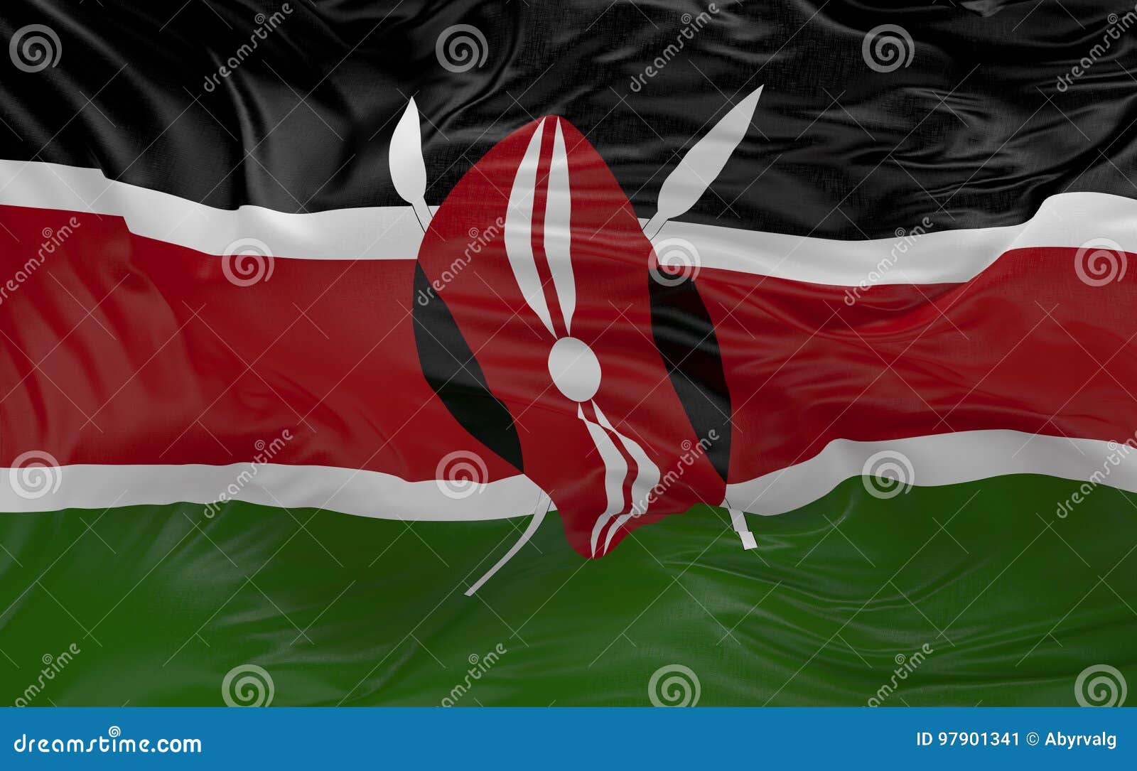 Kenia Flag Royalty-Free Stock Image | CartoonDealer.com #93116662