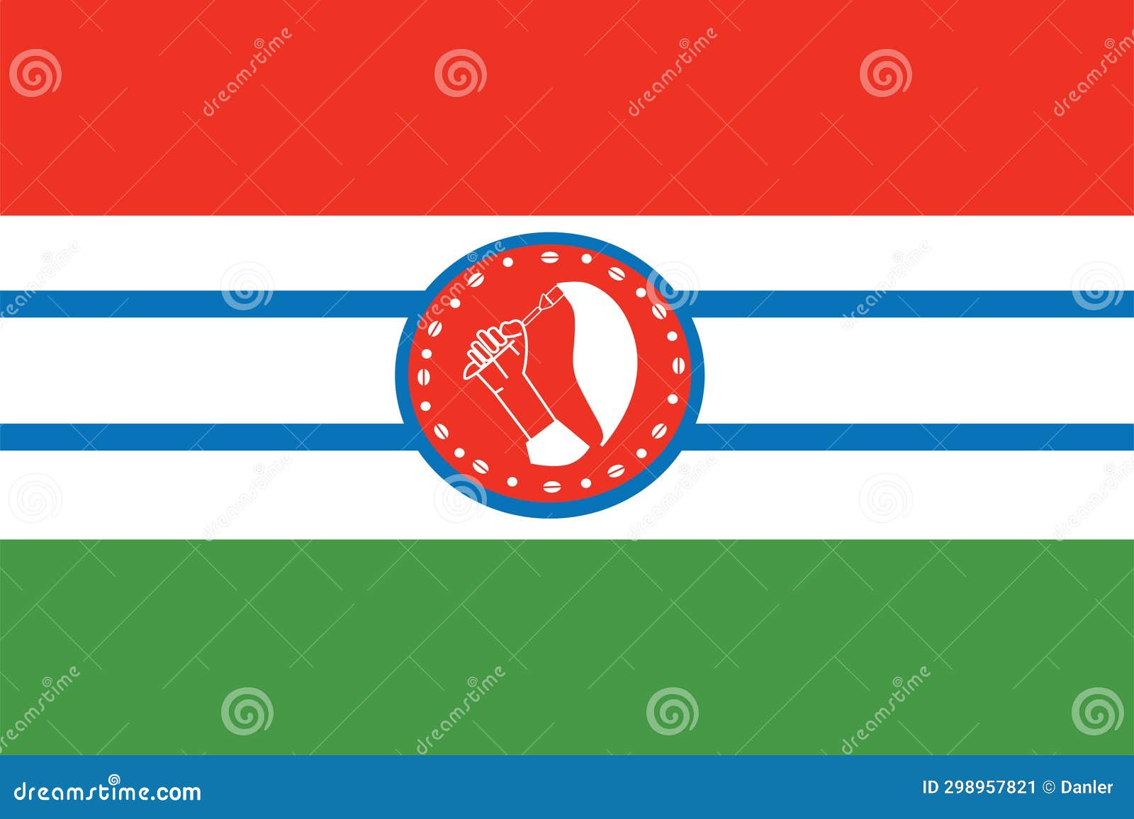 Flag of Kiambu County (Republic of Kenya Stock Illustration ...