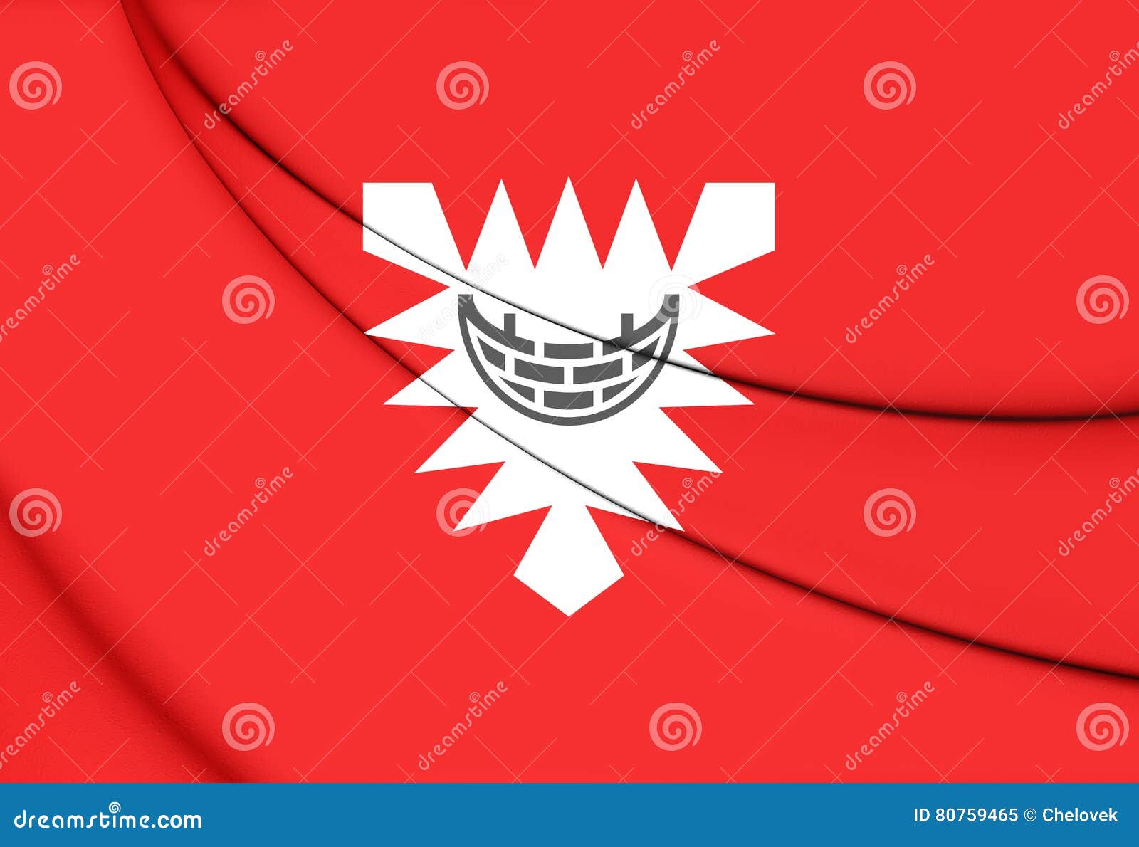 Flag of Kiel, Germany. stock illustration. Illustration of full - 80759465
