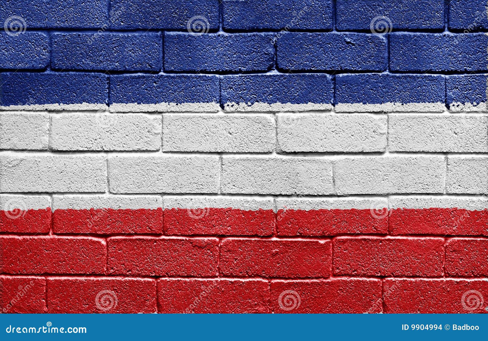 Flag of the Kingdom of Yugoslavia on Brick Wall Stock Photo - Image of ...