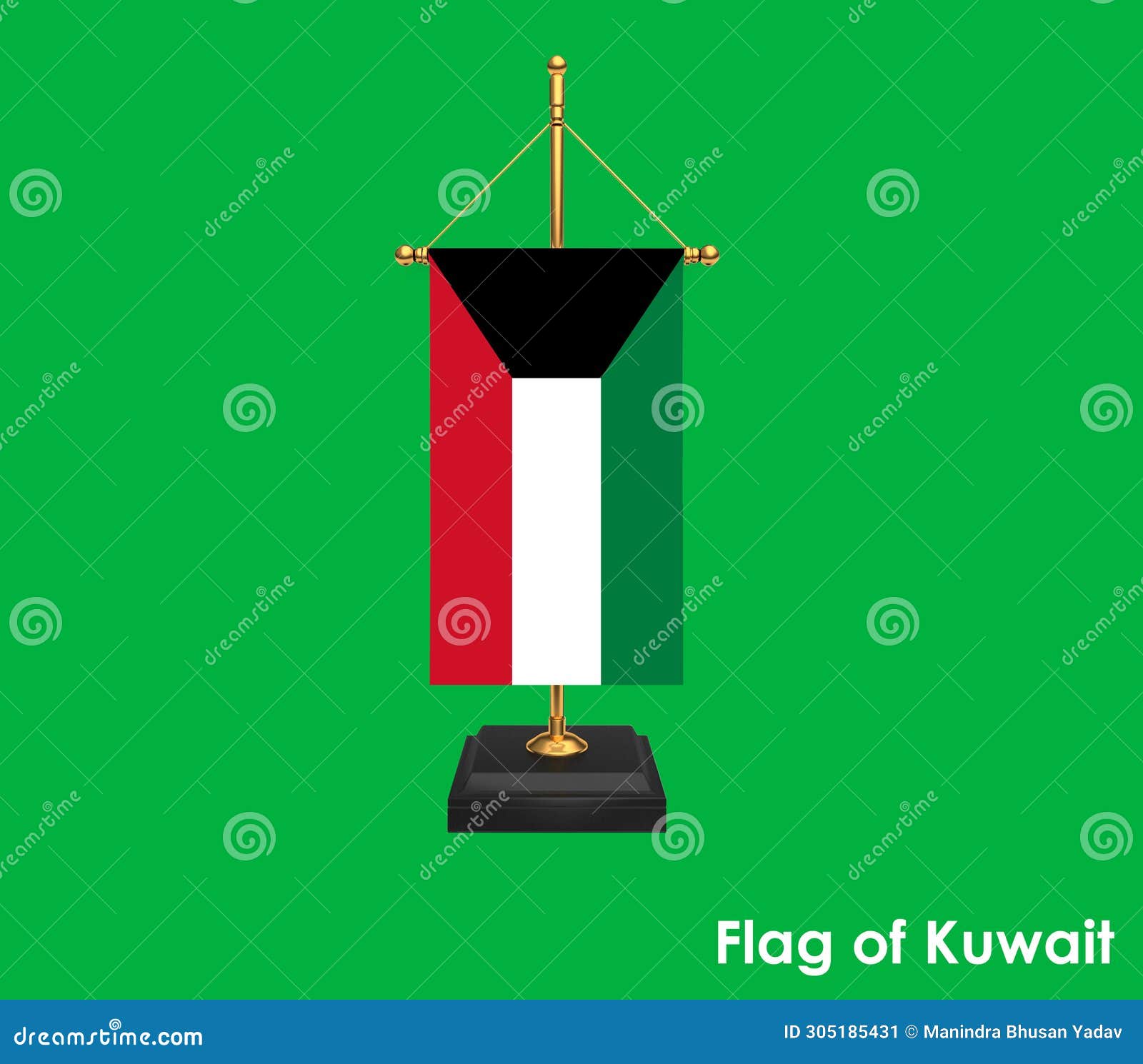 Flag of Kuwait, Kuwait Flag, National Flag of Kuwait. Table Flag of ...