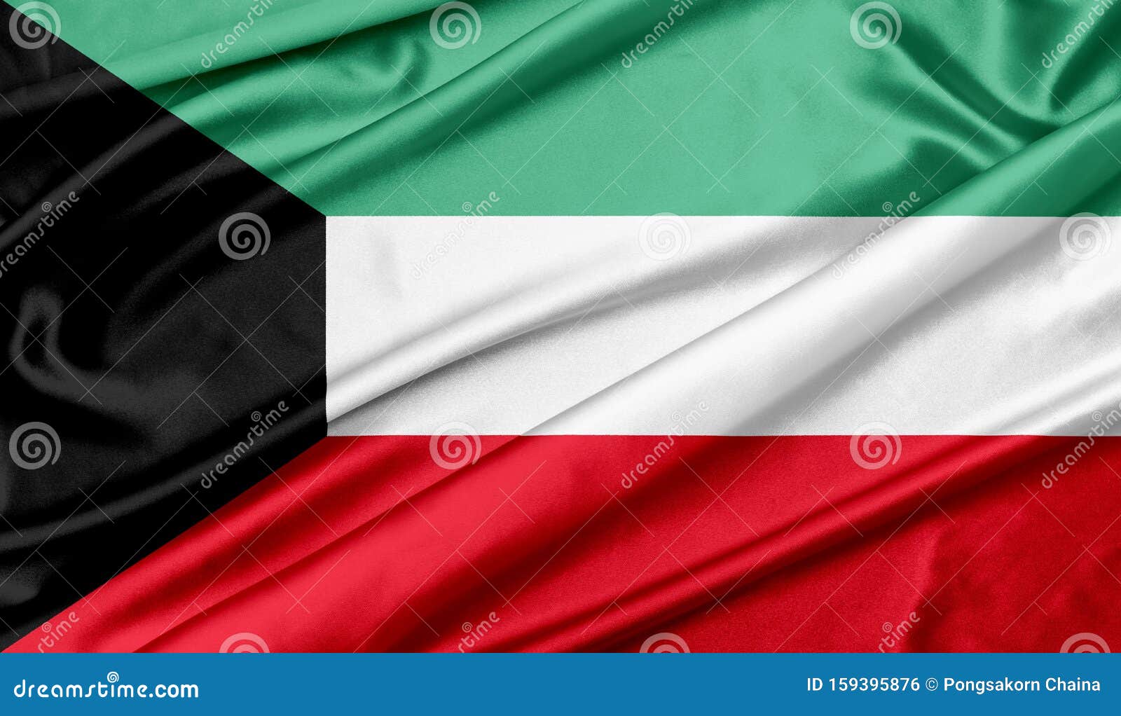 Flag of Kuwait Texture Background Stock Photo - Image of artistic ...