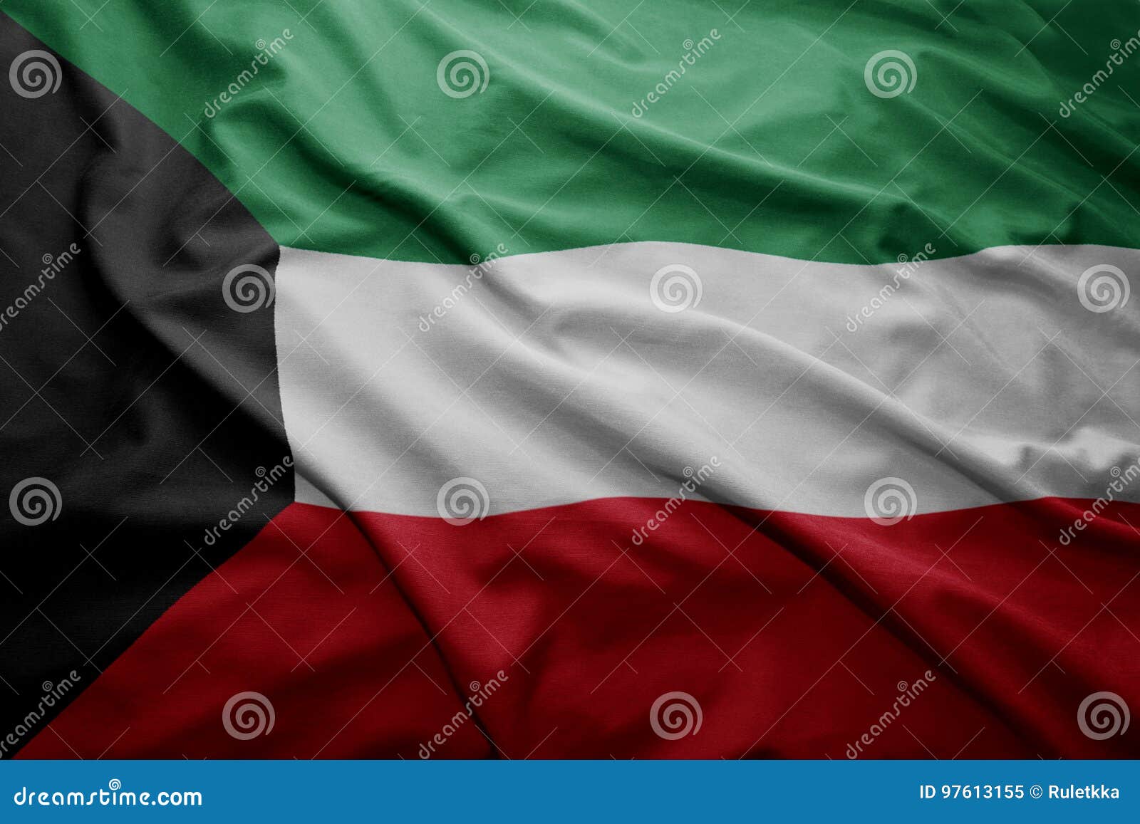 Flag of Kuwait stock image. Image of graphic, country - 97613155